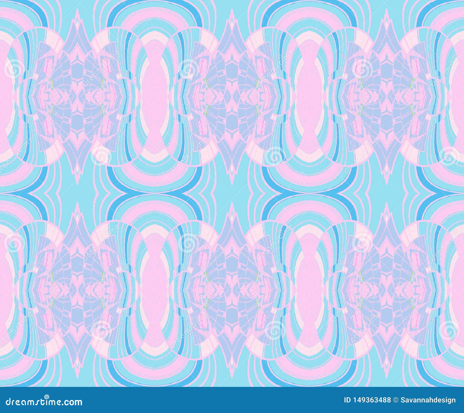 Regular Ellipses and Diamond Pattern Pink Violet Blue Stock ...