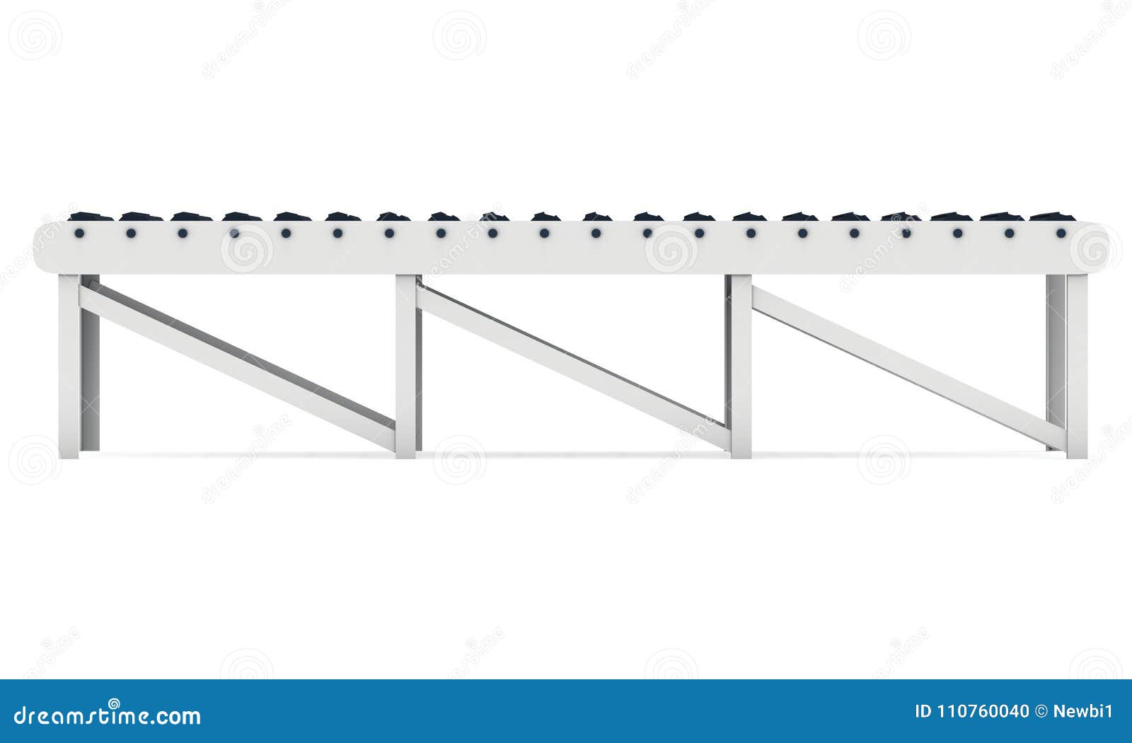 3d roller conveyor stock illustration. Illustration of manufacture ...