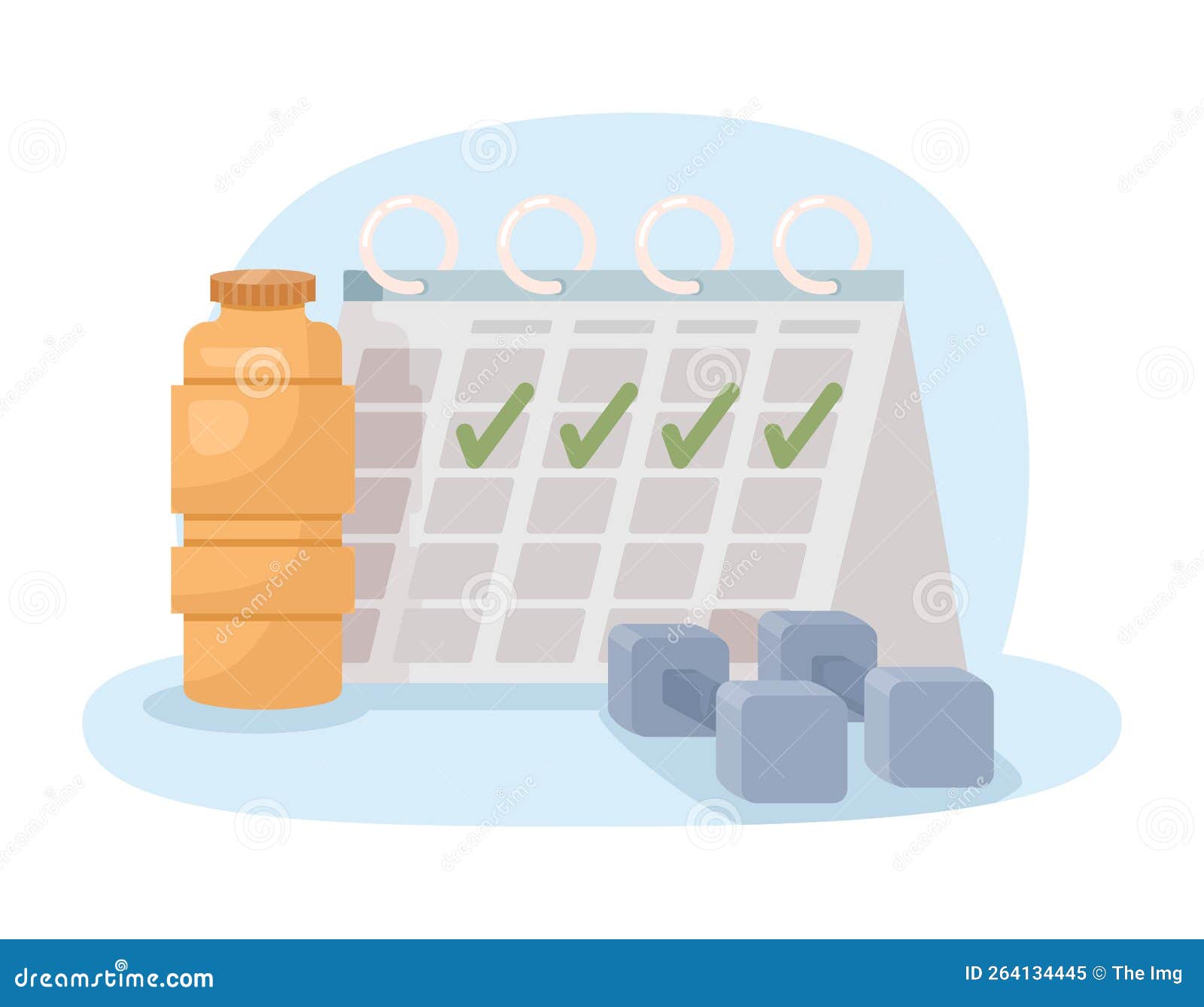 Regular Exercise 2D Vector Isolated Illustration Stock Vector ...