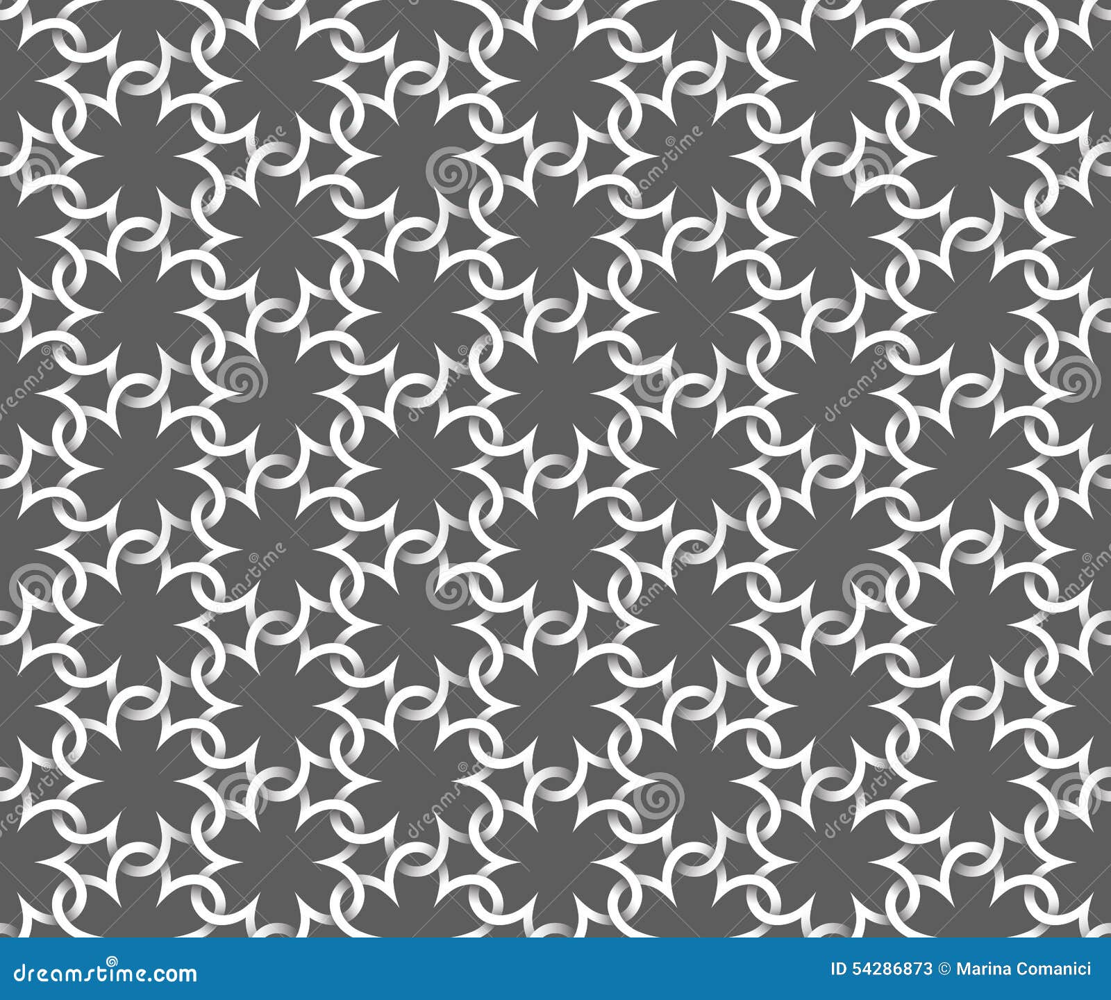 Regular Flower Seamless Pattern Stock Vector - Illustration of airiness ...