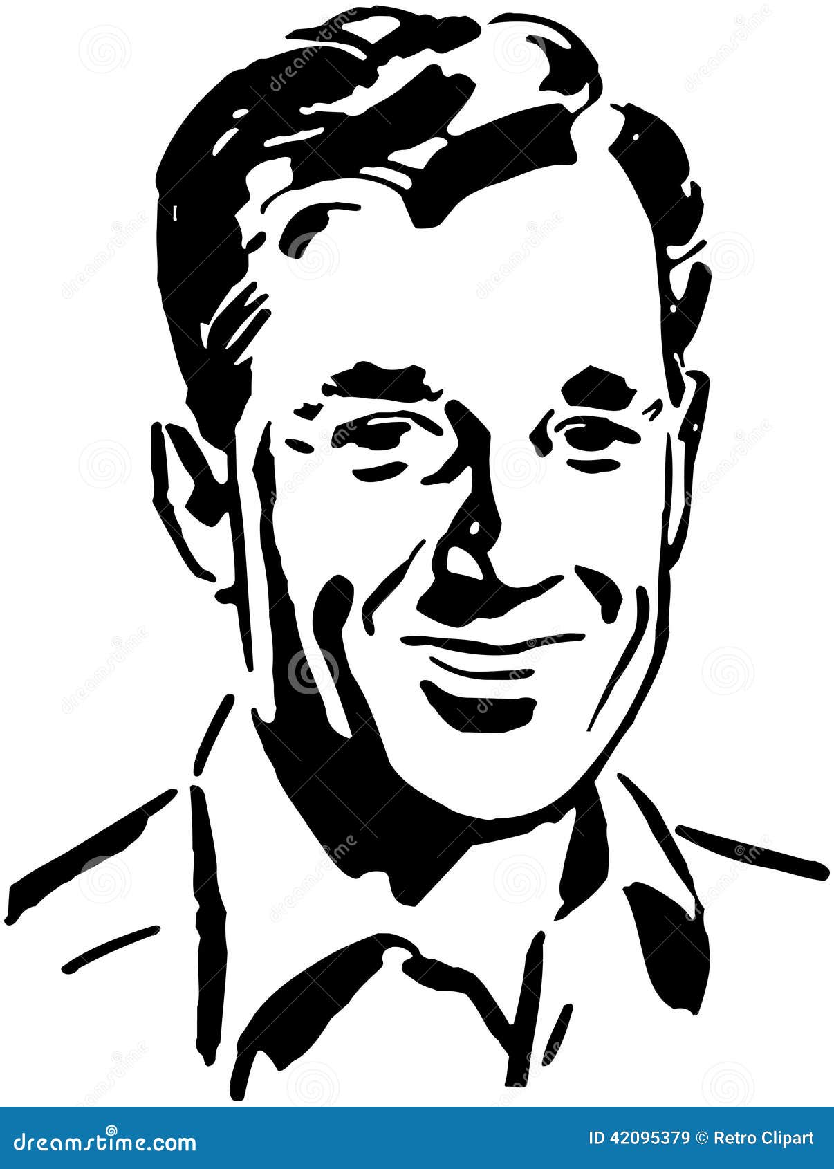 Regular Guy stock vector. Illustration of drawings, smiles - 42095379