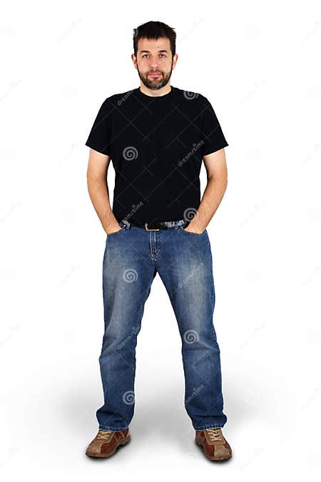 Regular guy full body shot stock image. Image of looking - 28413515