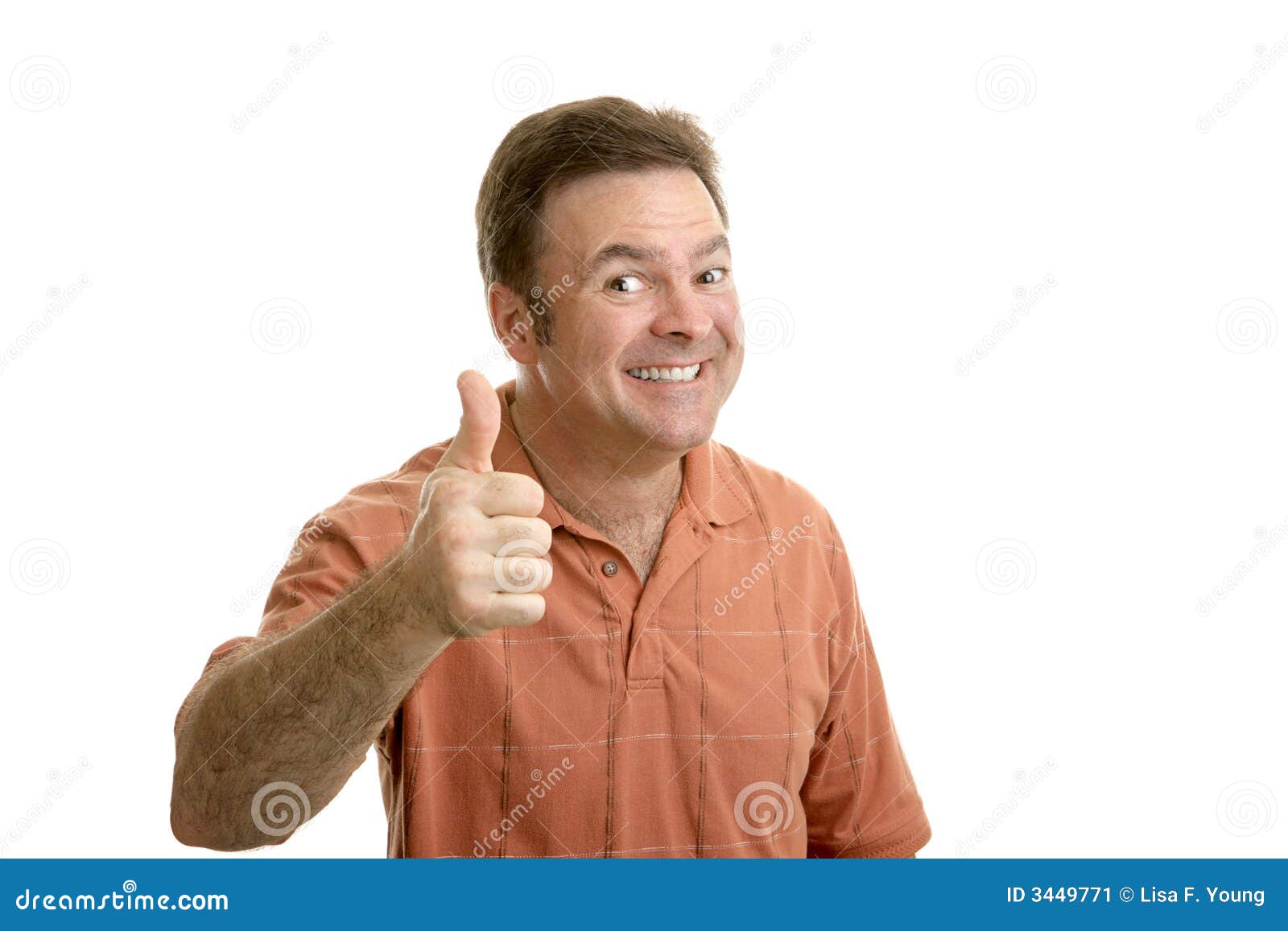 Regular Guy Thumbsup stock image. Image of hand, casual - 3449771