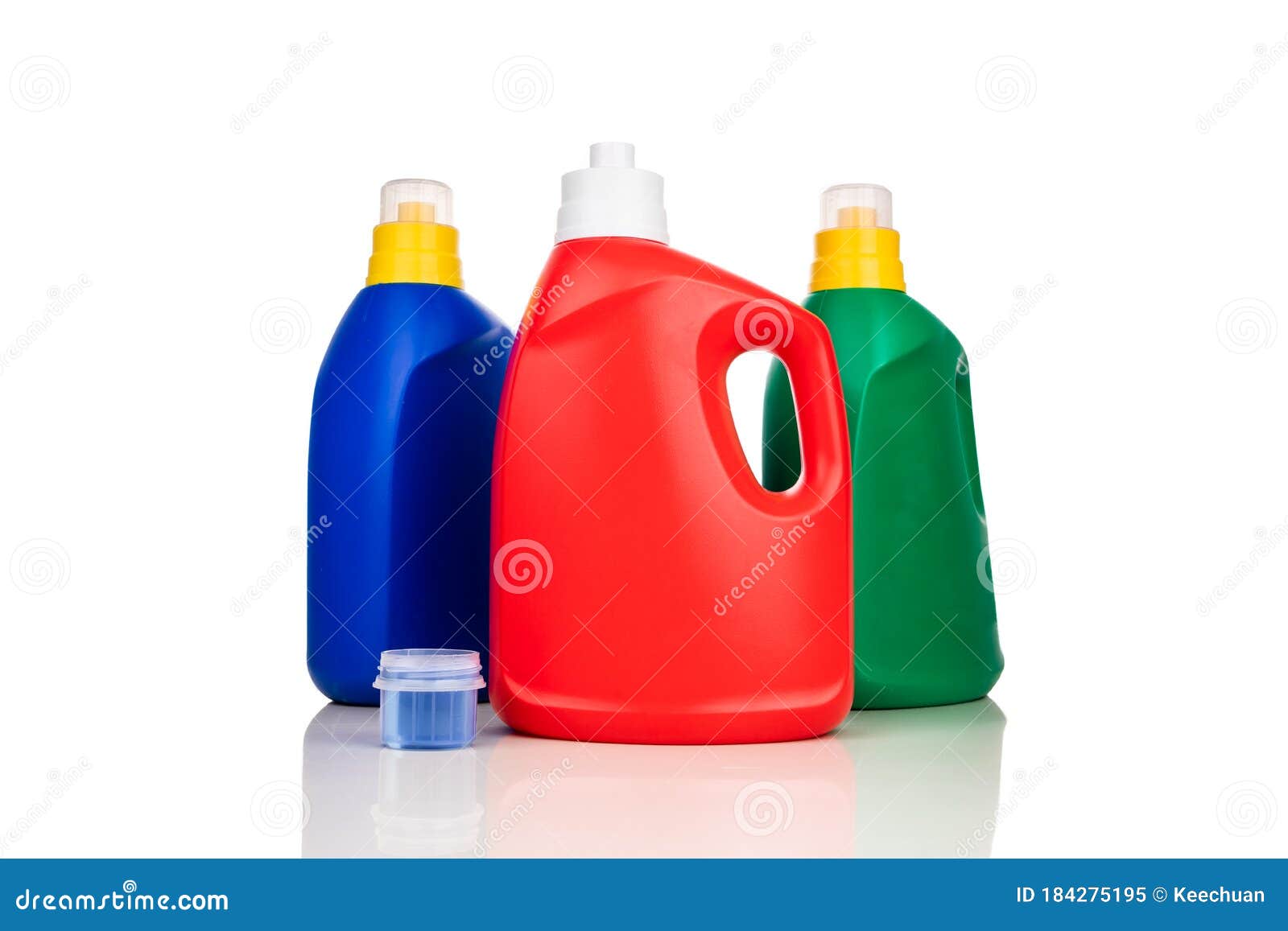 Regular Liquid Laundry Detergent of Various Fragrance Variant on White ...