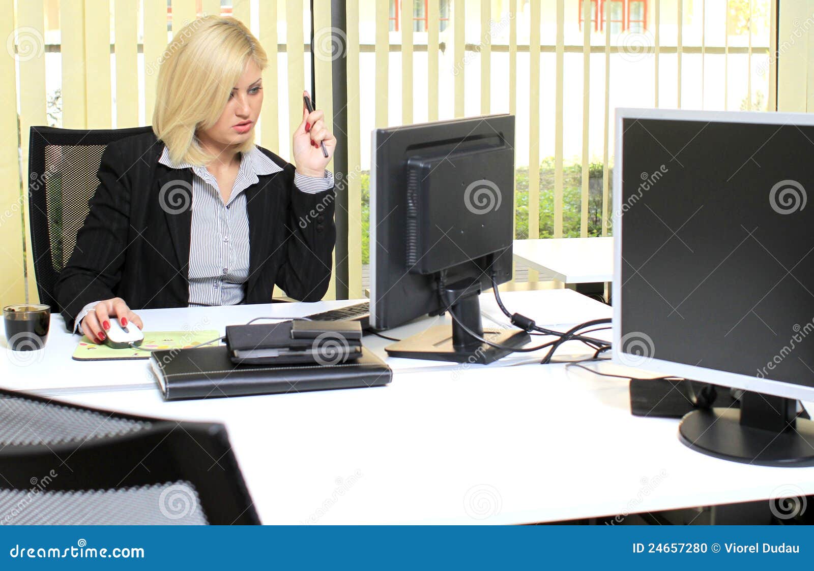 Regular office scene stock photo. Image of business, look - 24657280