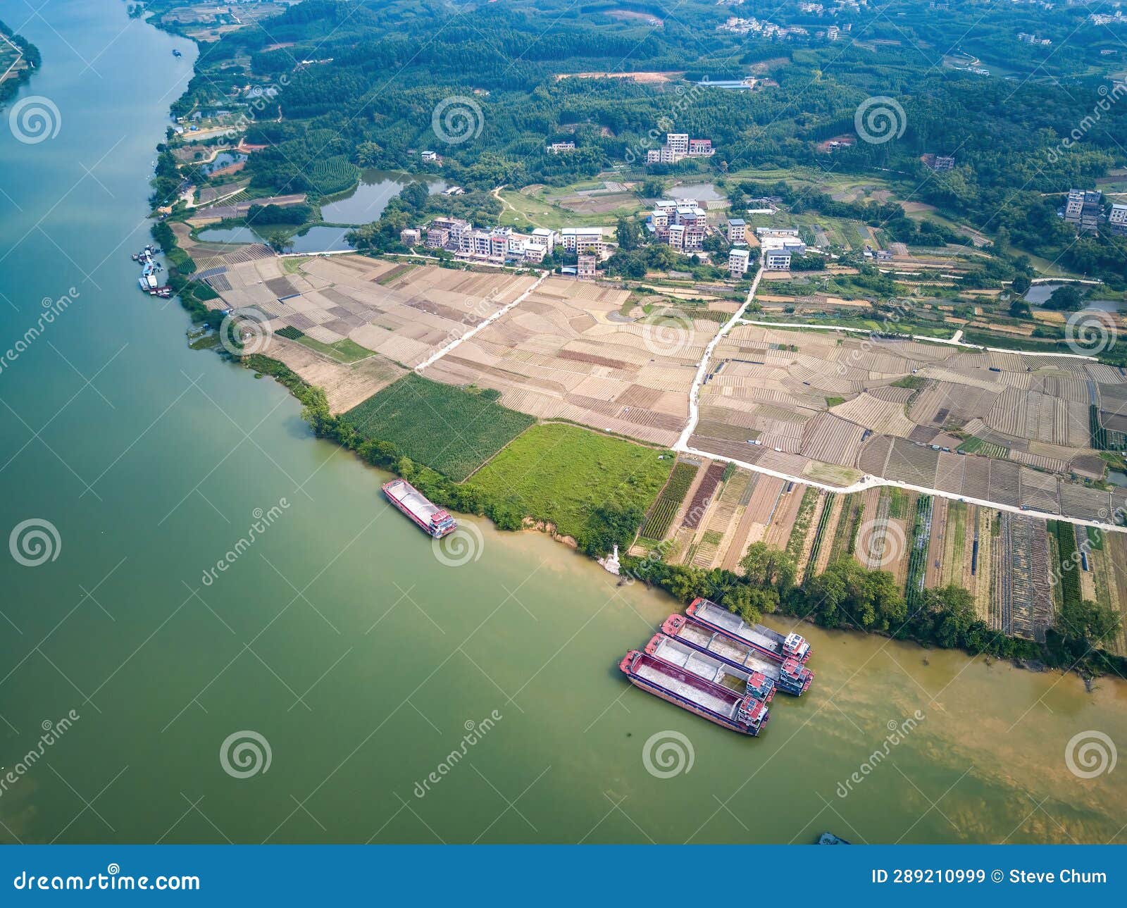 Regular Paddy Fields and Fields in the Countryside of Guangxi, China ...