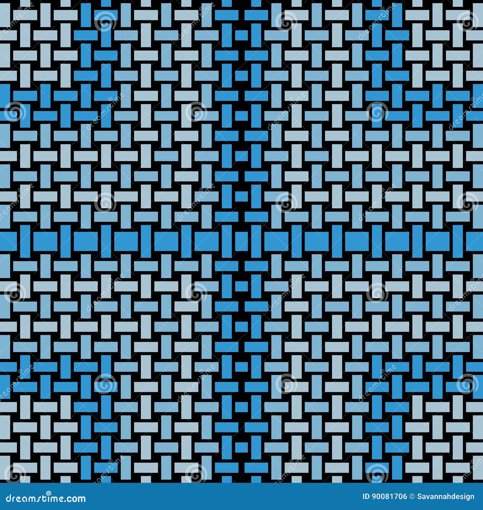 Regular Rectangles Pattern Light Gray and Blue Shades with Black ...