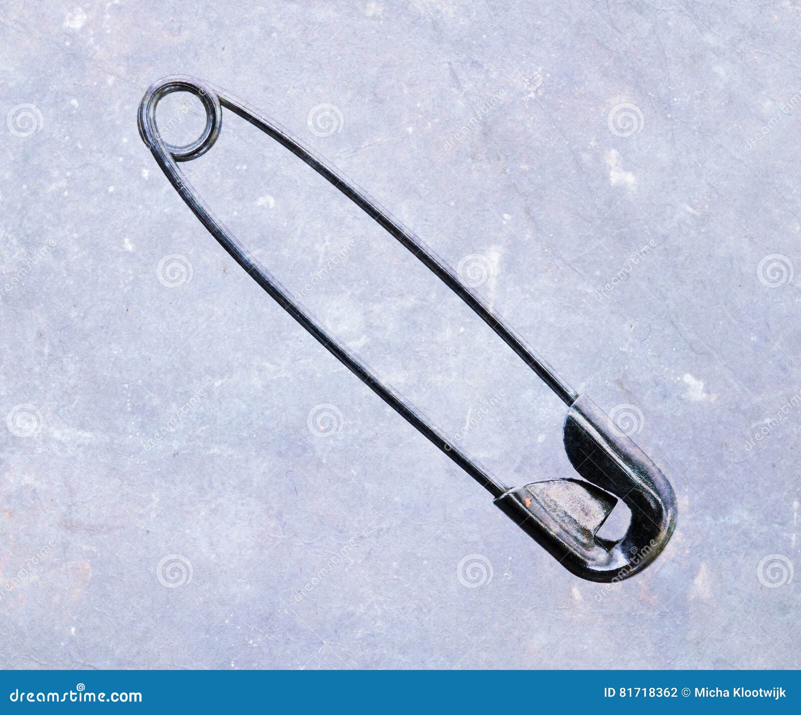 Regular safety pin stock photo. Image of tool, isolated - 81718362