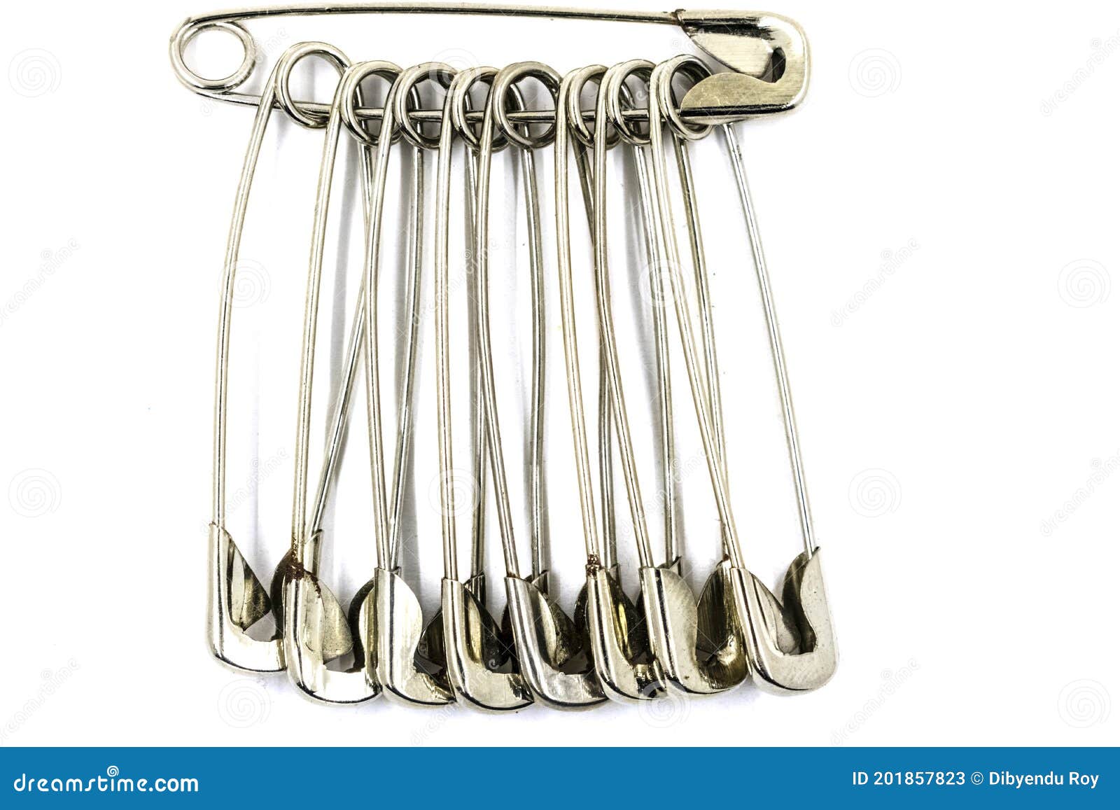 Pin Or Sewing Safety Pin On A Background. Stock Image | CartoonDealer ...