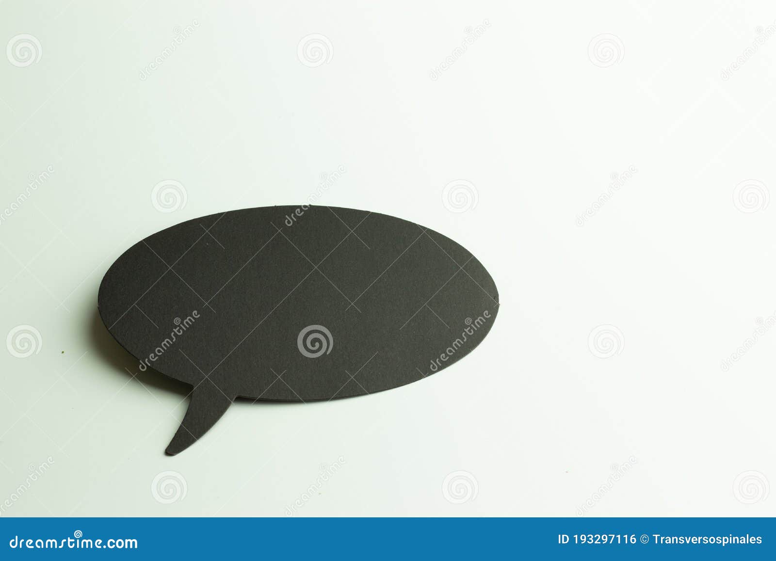 Regular Simple Dialogue Box Copy Space on White Background Stock Photo ...