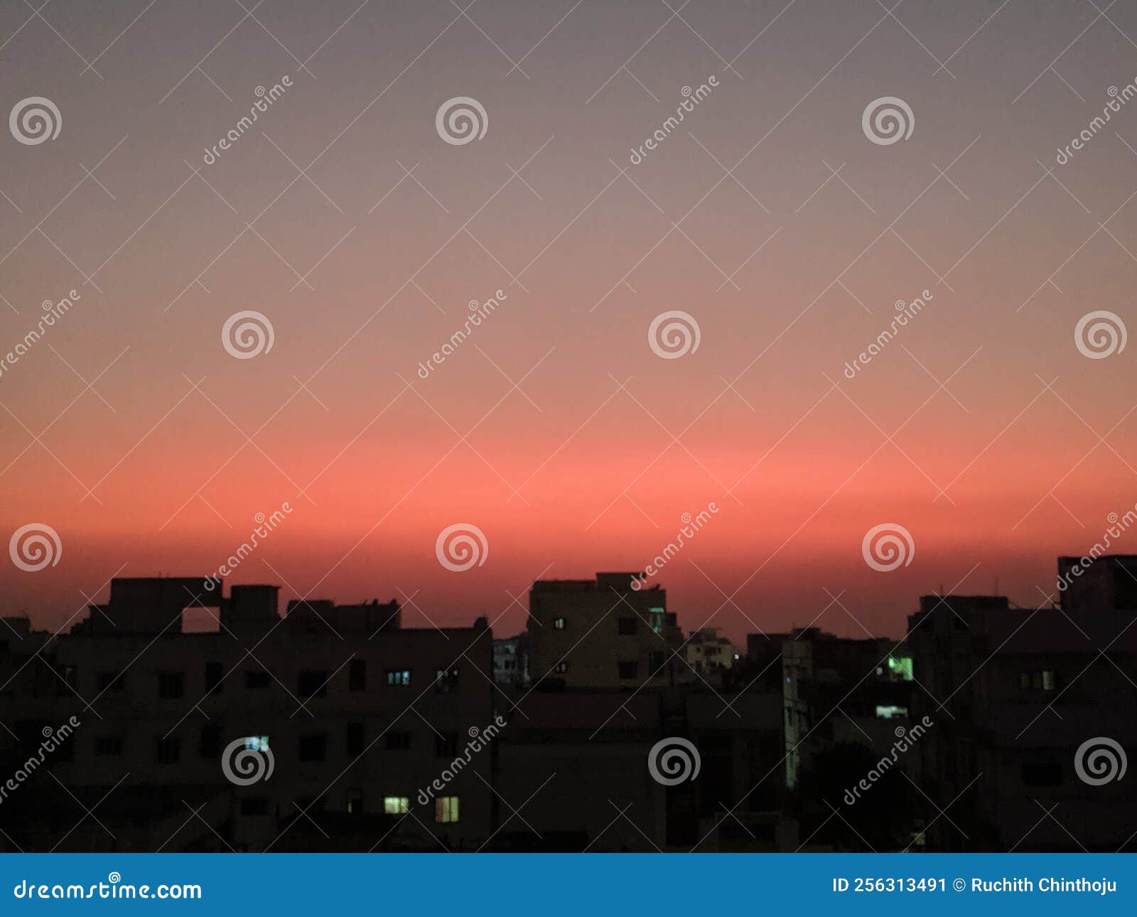 The Regular Sunset Sky stock image. Image of hawhich - 256313491