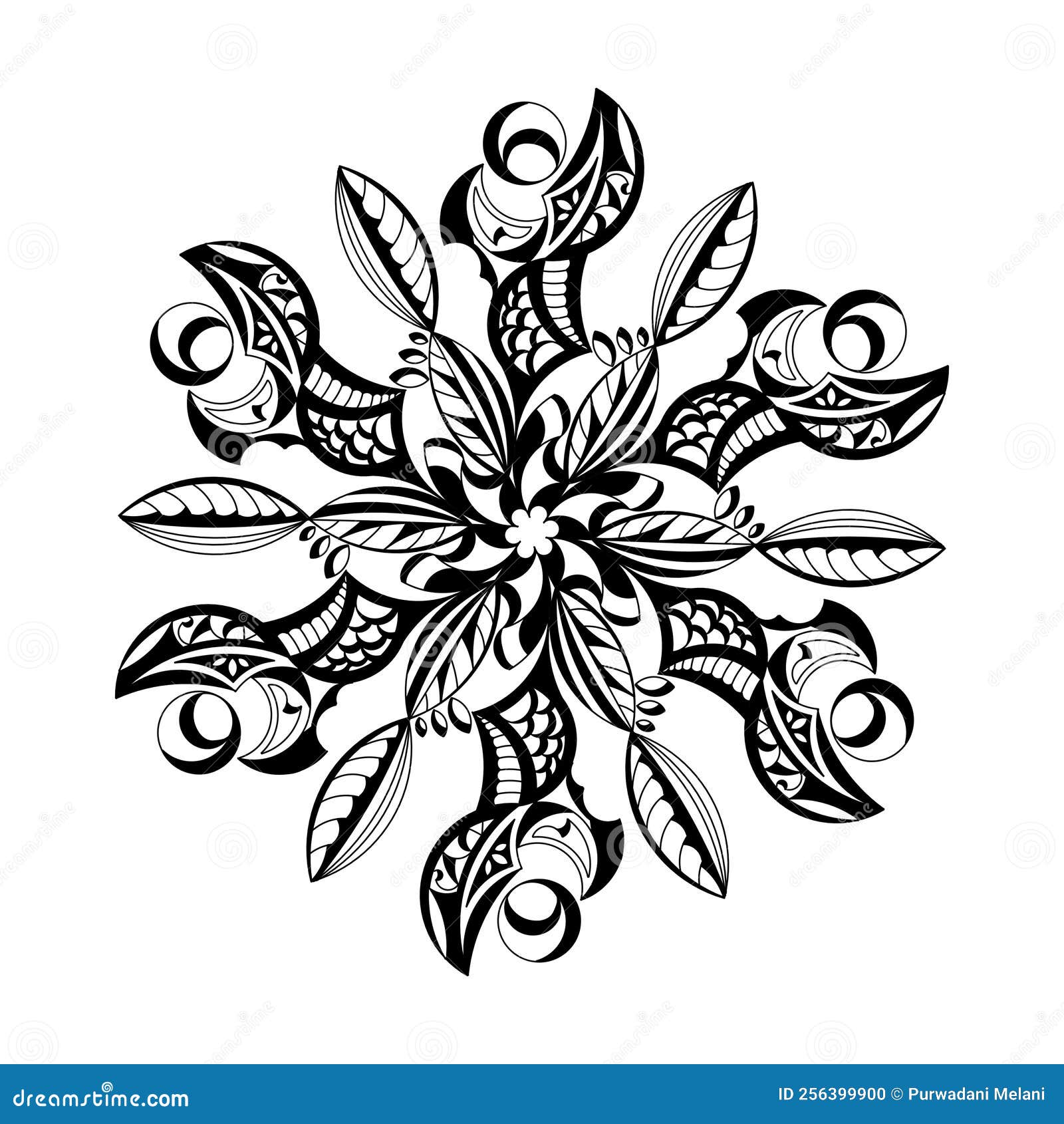 Mandala 19 stroke stock vector. Illustration of regularly - 256399900