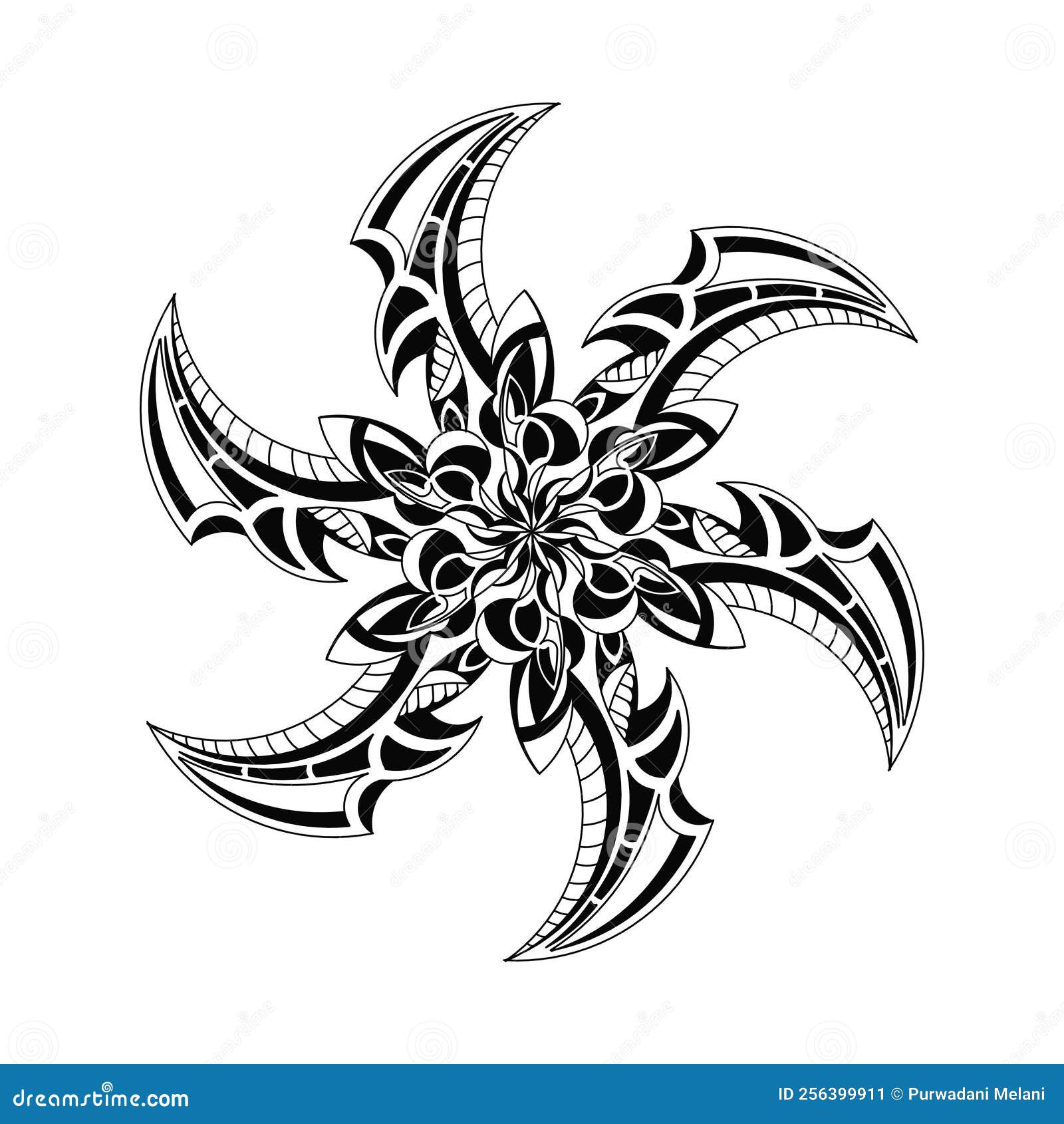 Mandala 16 stroke stock vector. Illustration of coloring - 256399911