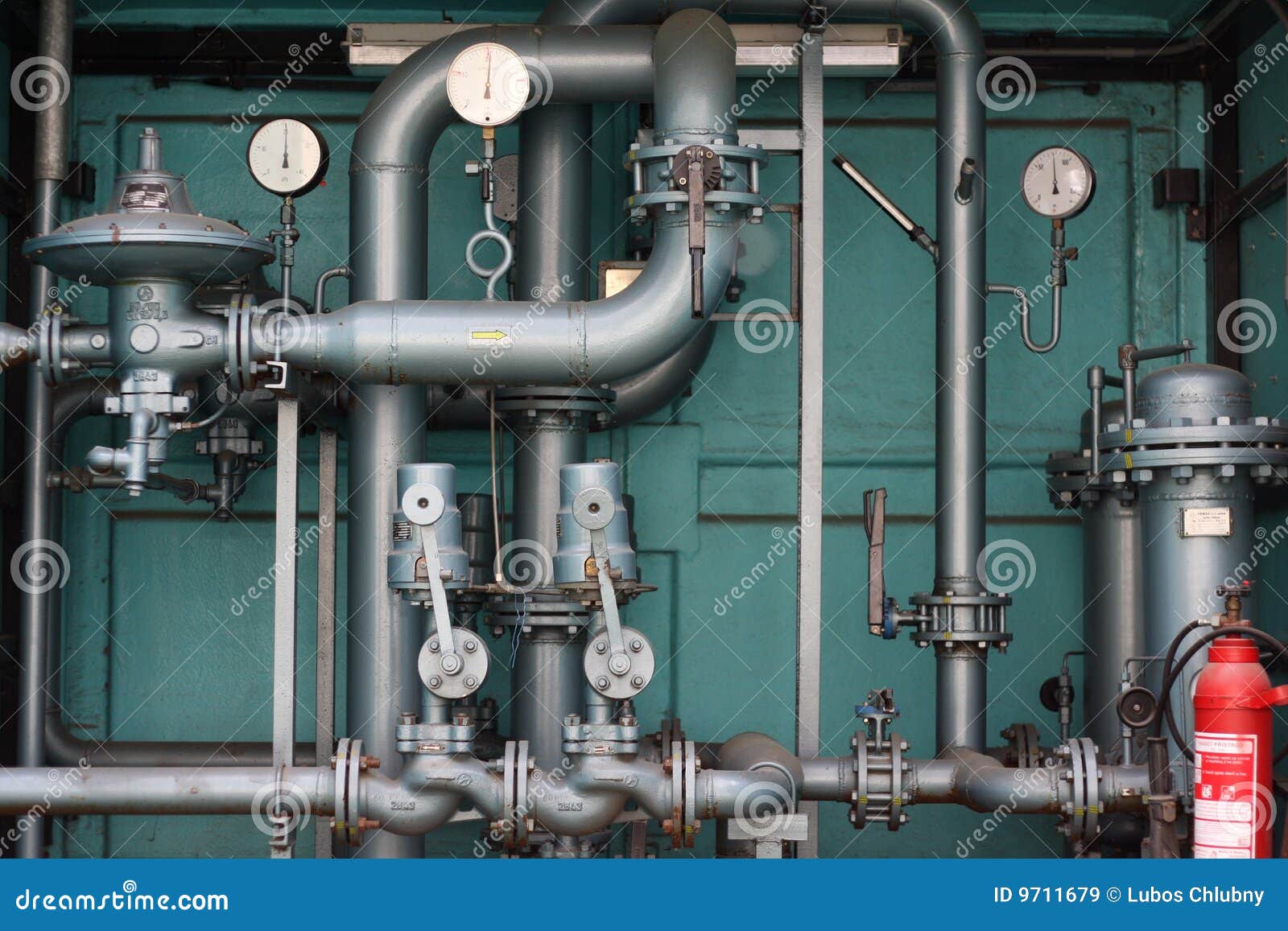 Regulating the gas station stock image. Image of control - 9711679