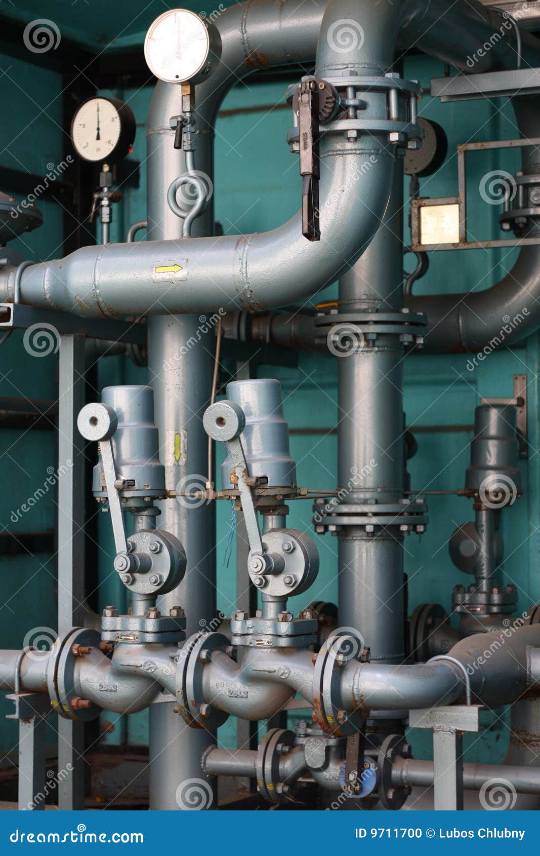 Regulating the gas station stock photo. Image of pipe - 9711700