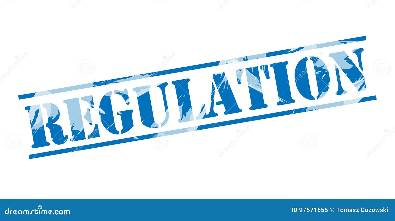 Regulation blue stamp stock illustration. Illustration of label - 97571655
