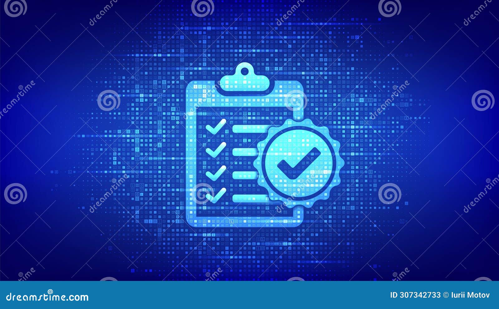 Regulation Compliance Icon Made with Binary Code. Reg Tech Financial ...