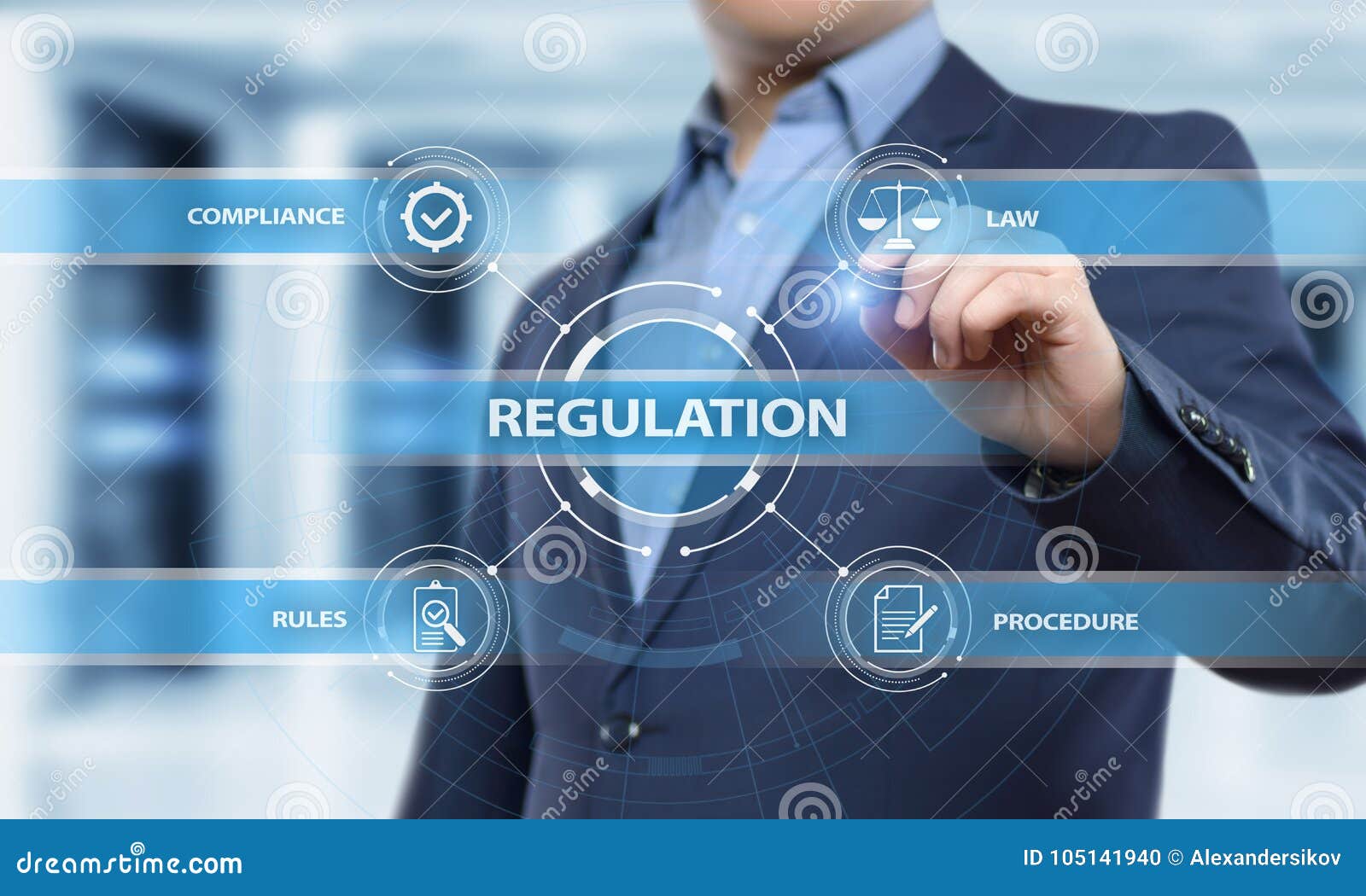 Regulation Compliance Rules Law Standard Business Technology Concept ...