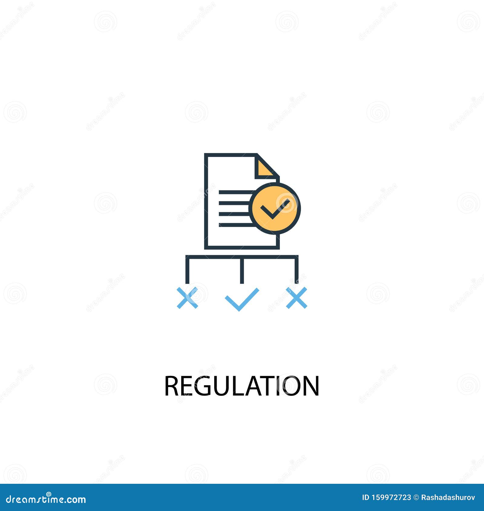 Regulation Concept 2 Colored Line Icon Stock Vector - Illustration of ...