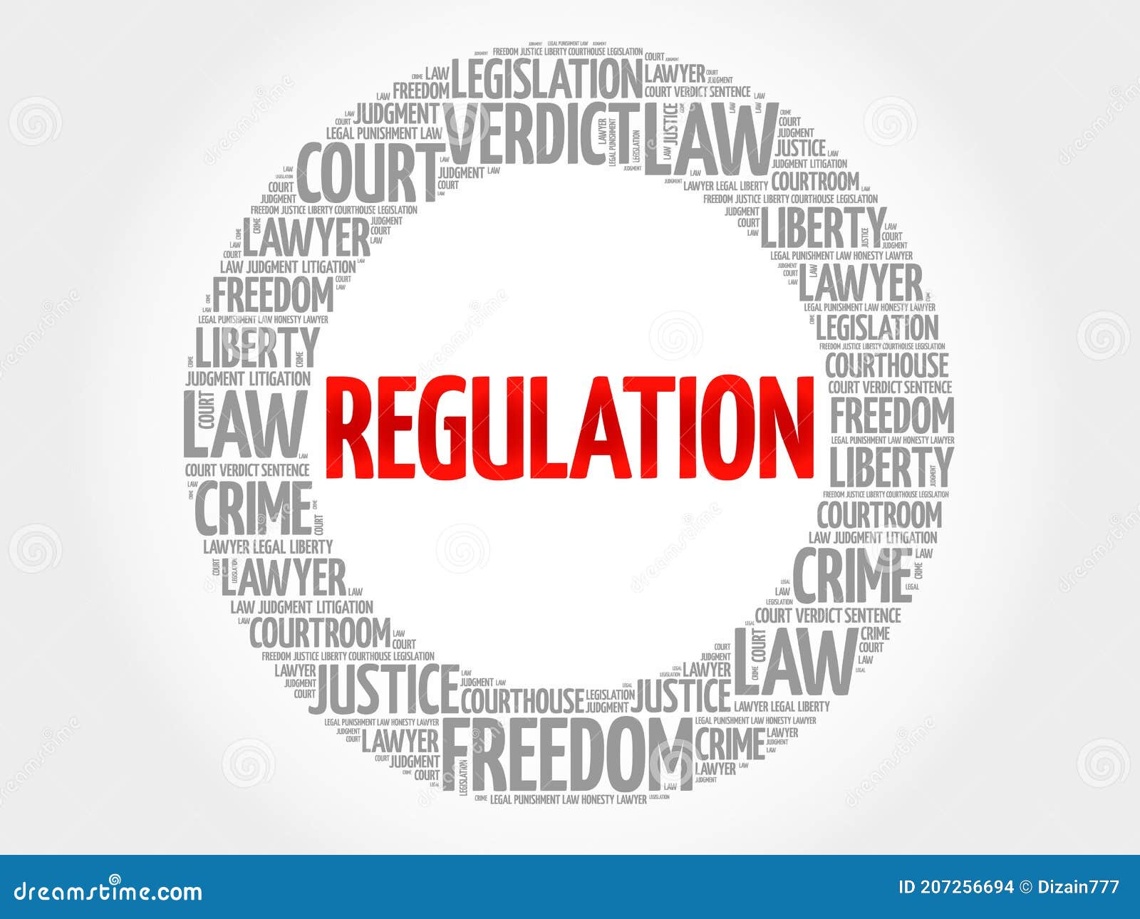 Regulation word cloud stock illustration. Illustration of greater ...
