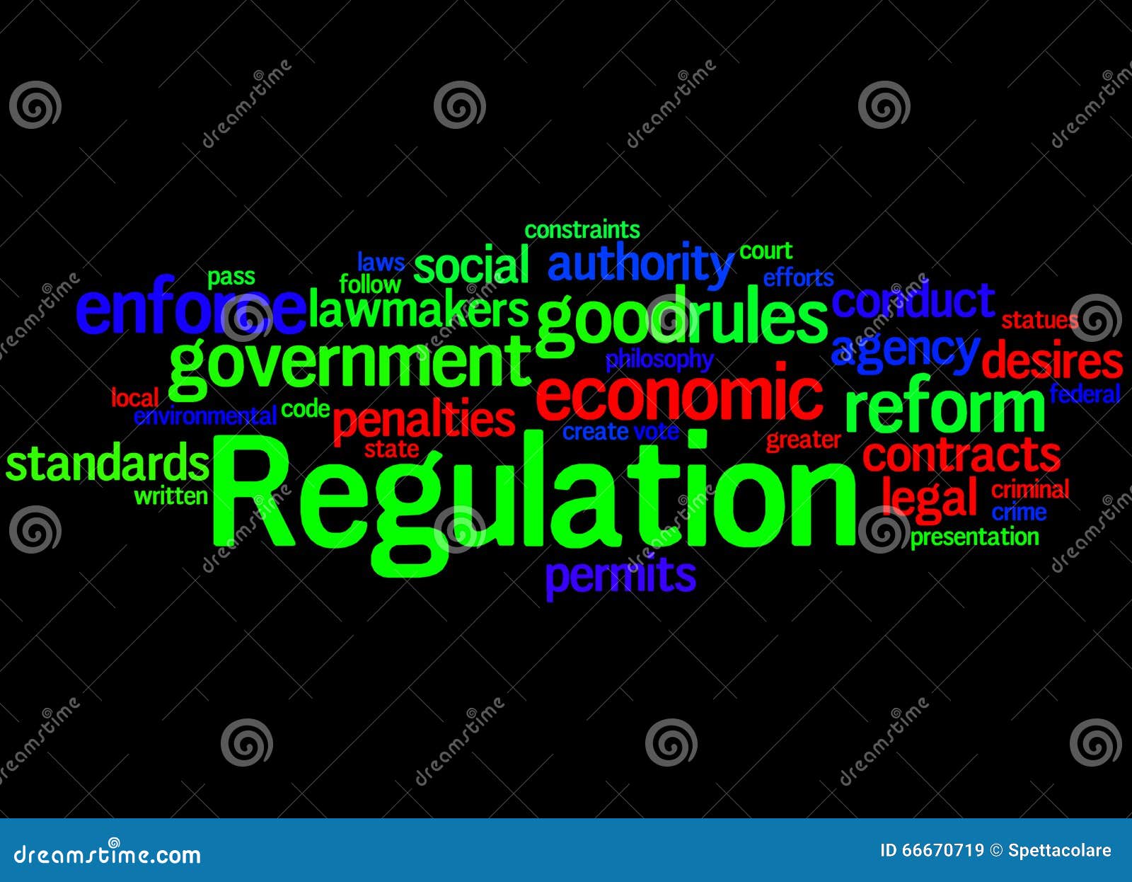 Regulation, Word Cloud Concept 4 Stock Illustration - Illustration of ...