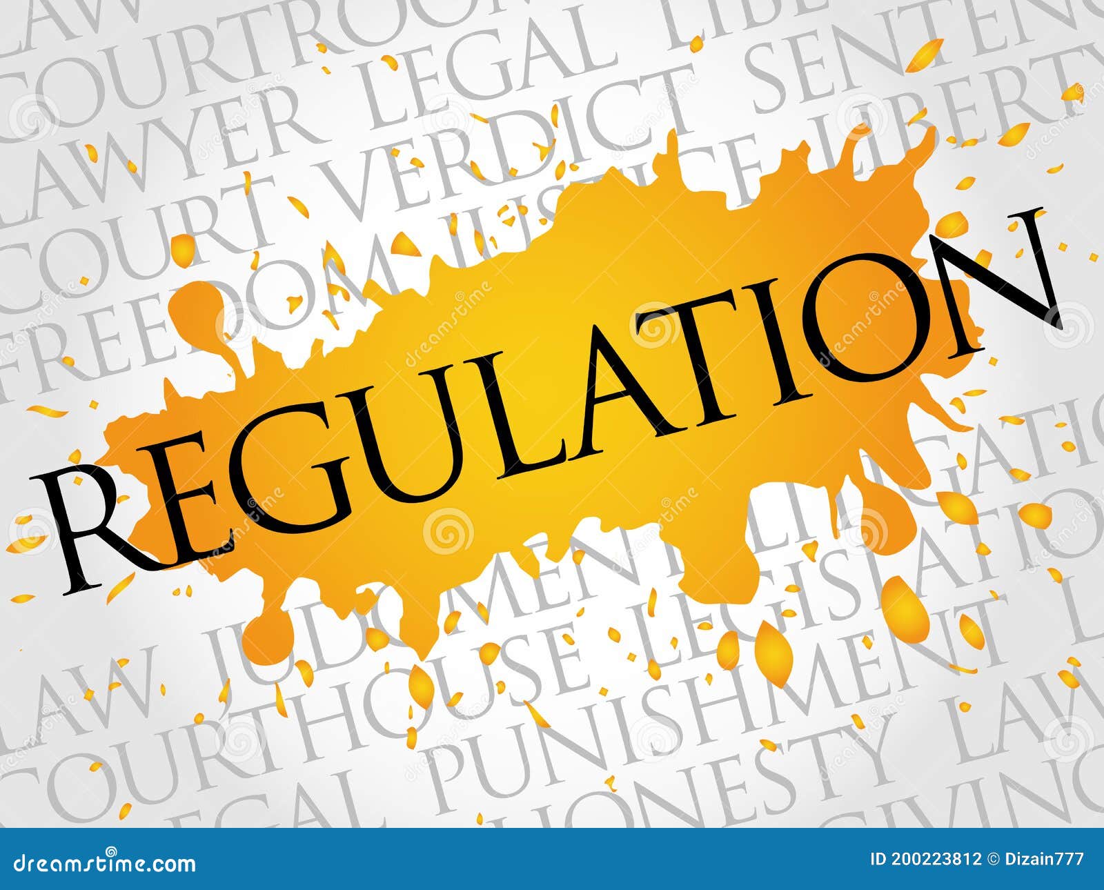 Regulation word cloud stock illustration. Illustration of pass - 200223812