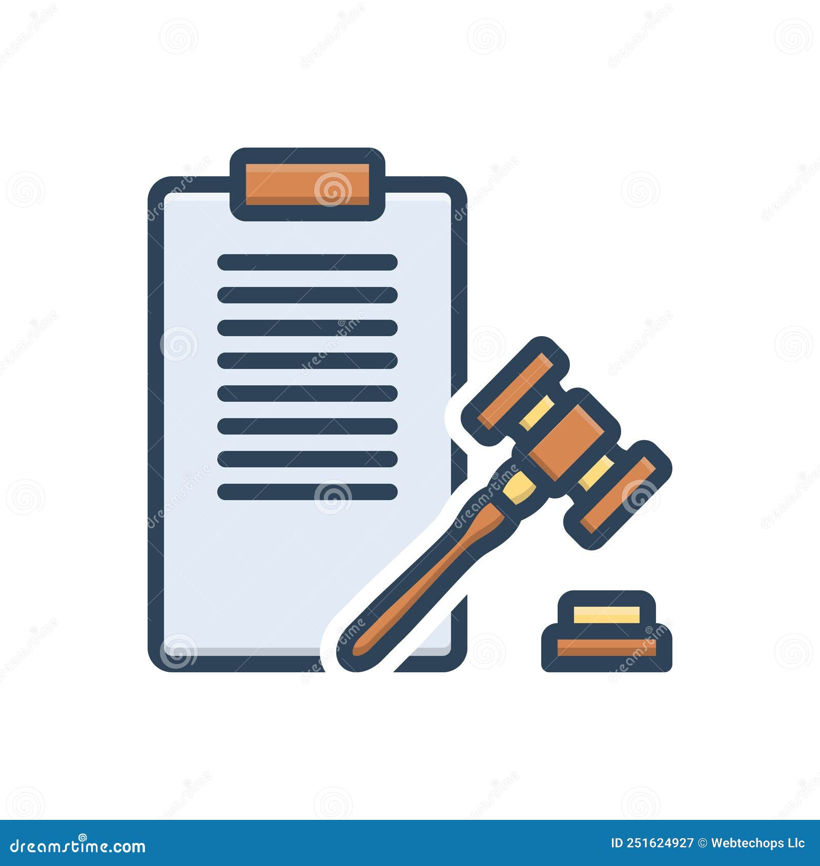 Color Illustration Icon for Regulations, Rule and Law Stock Vector ...