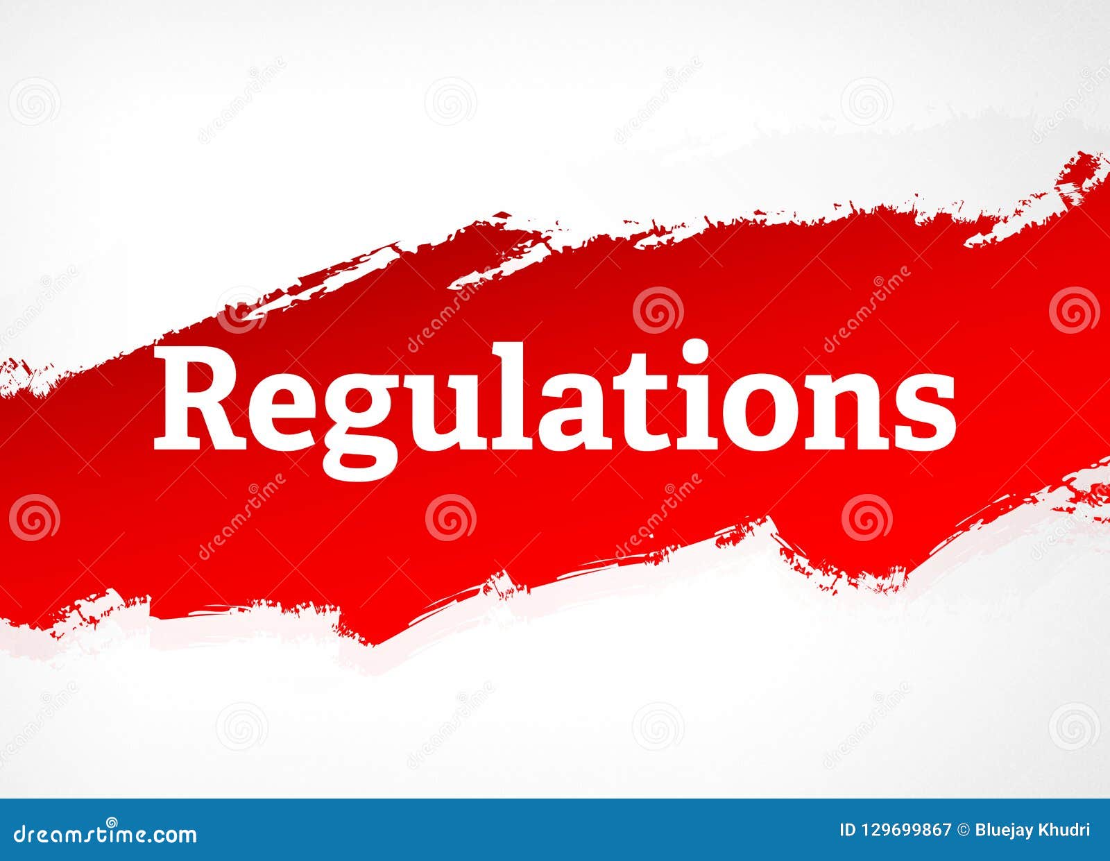 Regulations Red Brush Abstract Background Illustration Stock ...