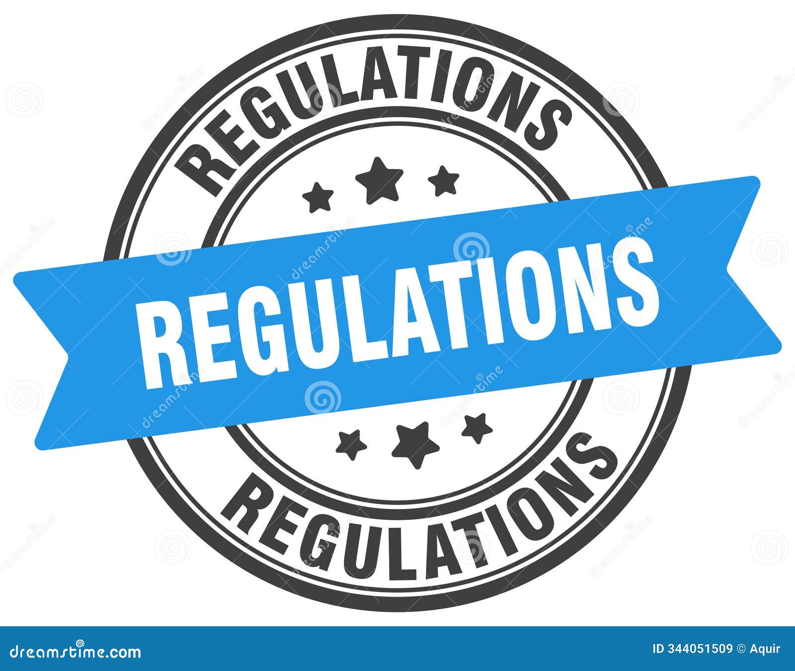 Regulations Stamp. Regulations Label on Transparent Background. Round ...