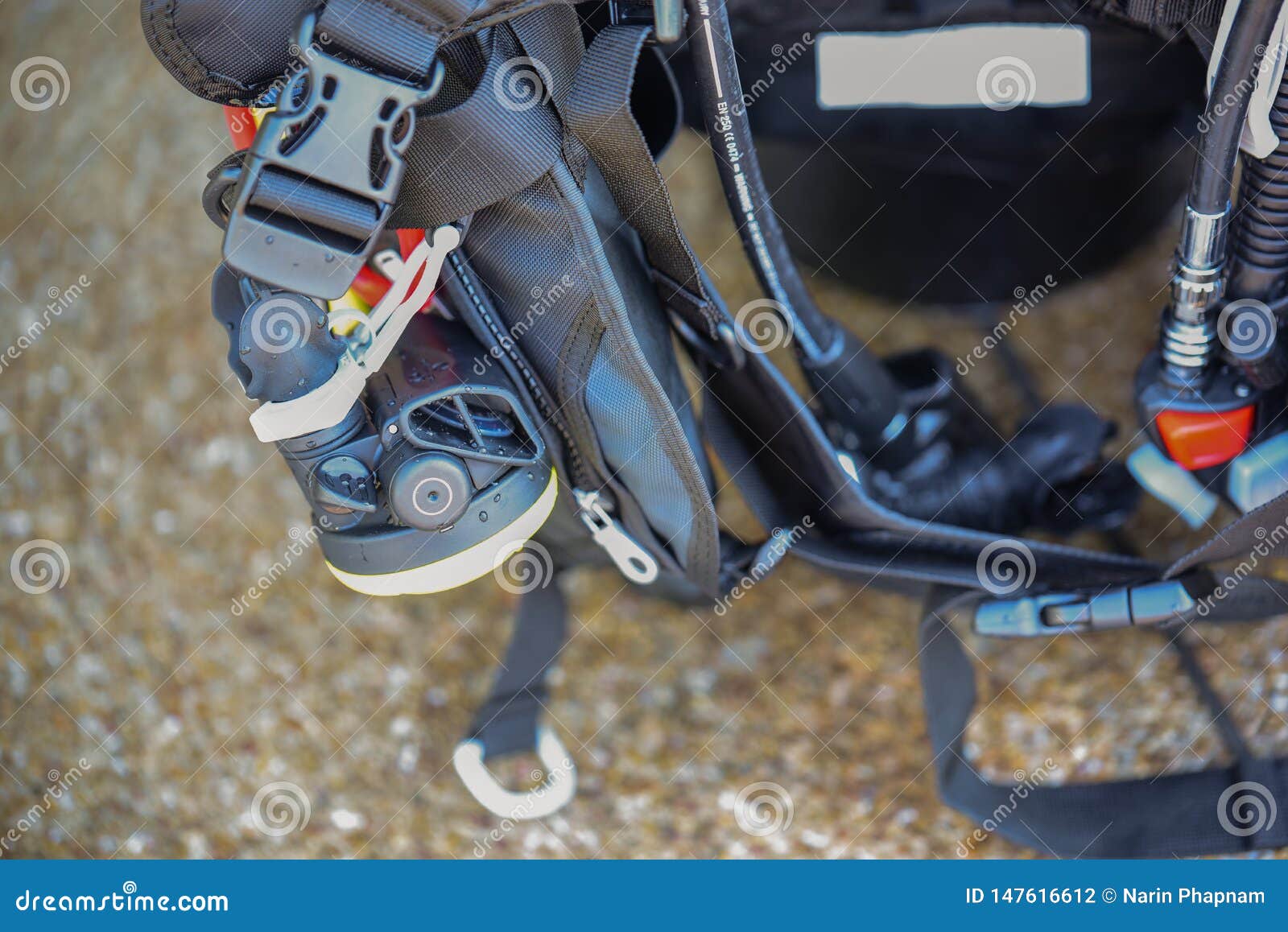 Set Of Equipment For Scuba Diving. The Concept Of Sports, Recreation ...