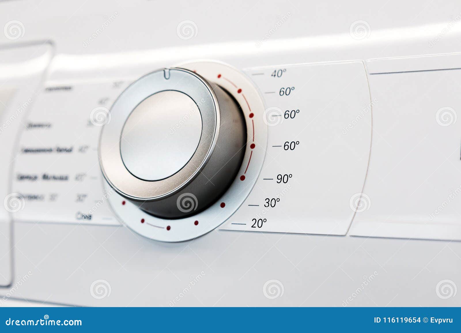 Regulator on the Control Panel of Household Appliances Stock Photo ...