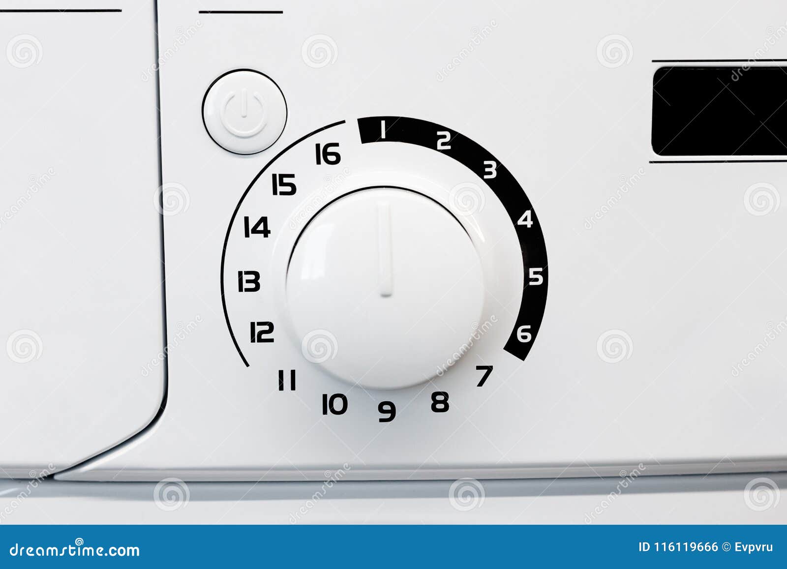 Regulator on the Control Panel of Household Appliances Stock Photo ...