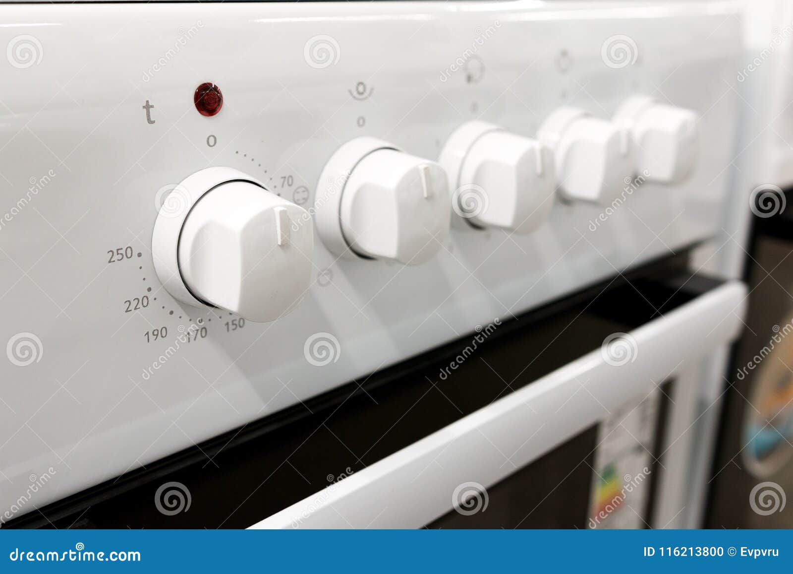Regulator on the Control Panel of Household Appliances Stock Photo ...