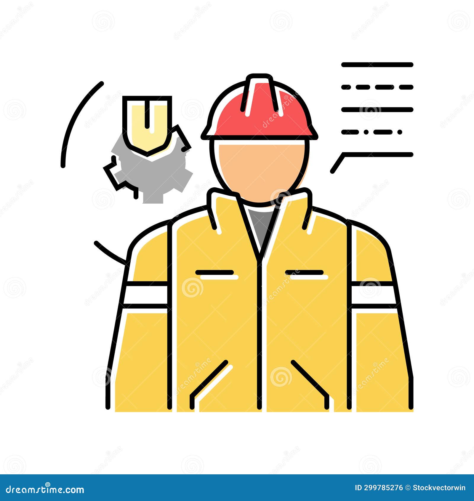 Regulator Scientist Worker Color Icon Vector Illustration Stock Vector ...