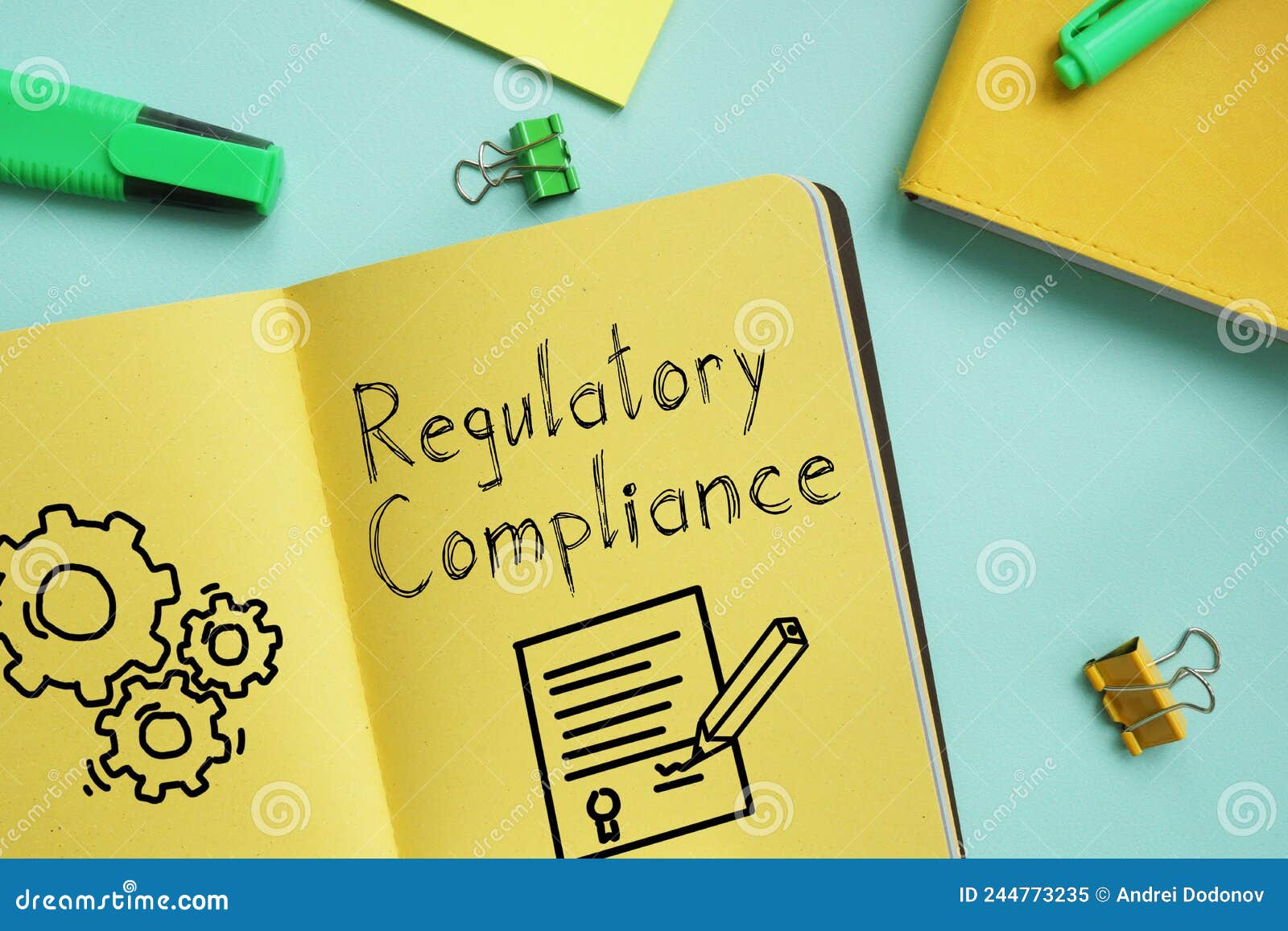 Regulatory Compliance is Shown on the Photo Using the Text Stock Image ...