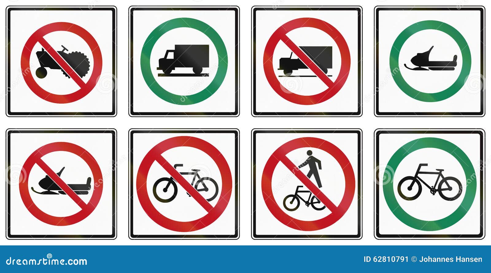 Regulatory Road Signs In Ontario - Canada Stock Illustration - Image ...