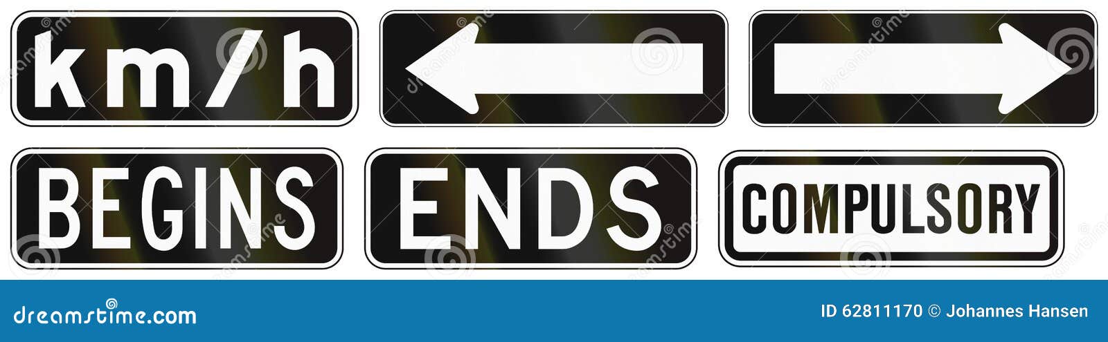 Regulatory Road Signs in Ontario - Canada Stock Illustration ...