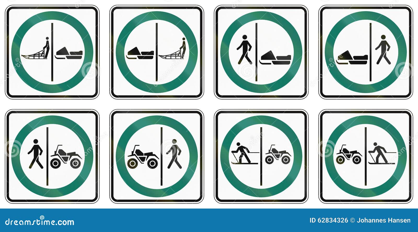 Regulatory Road Signs in Quebec - Canada Stock Illustration ...