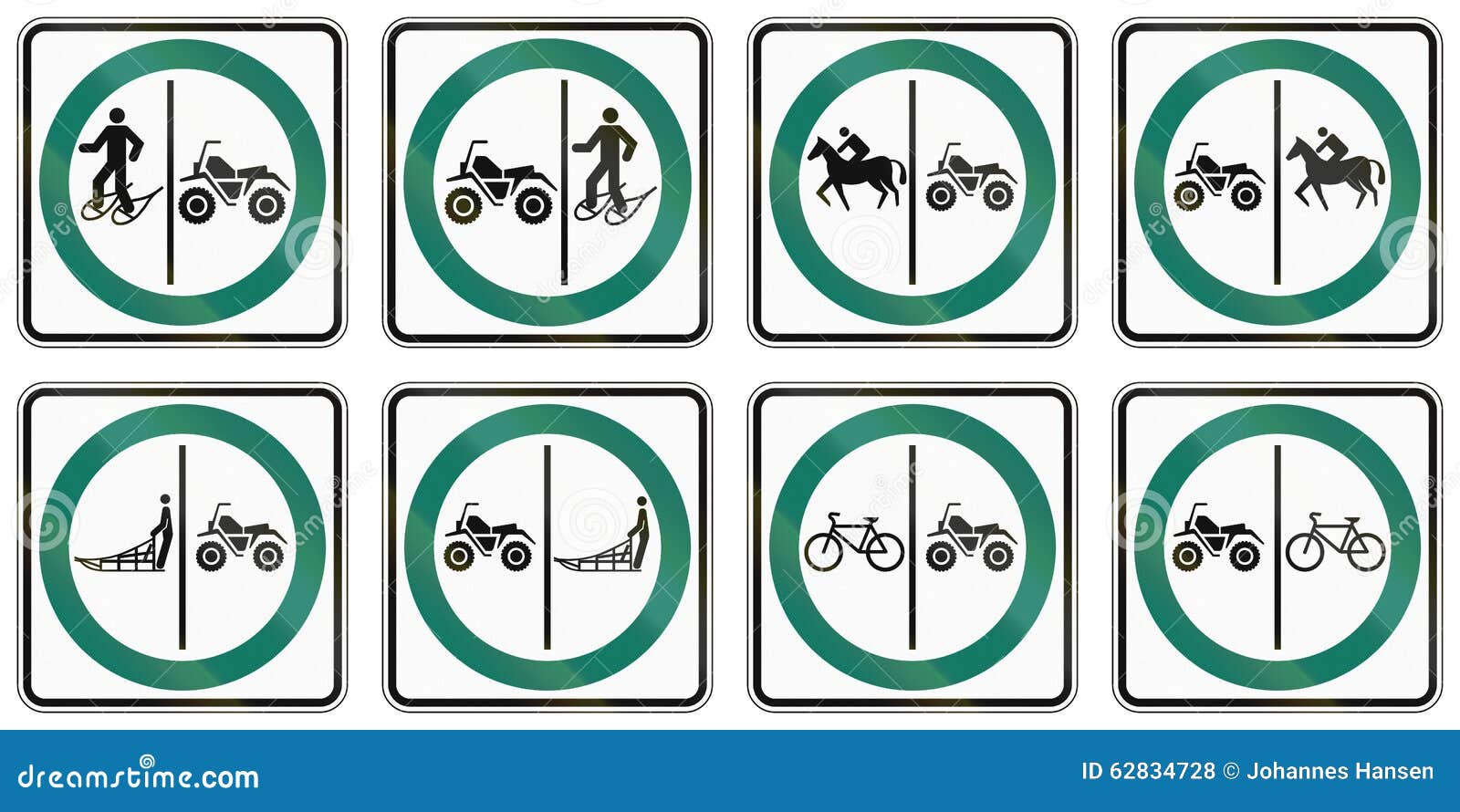 Regulatory Road Signs in Quebec - Canada Stock Illustration ...