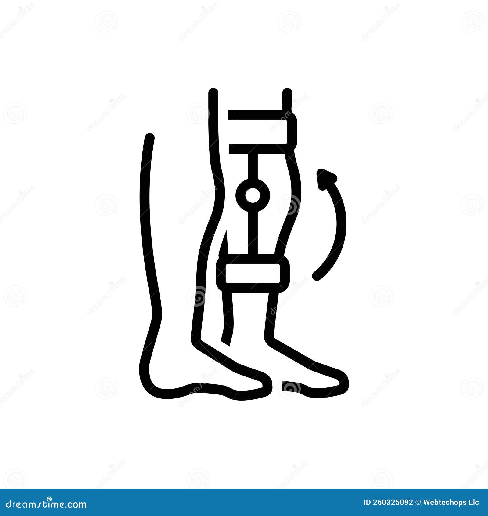 Black Line Icon for Rehabilitation, Traumatology and Improvement Stock ...