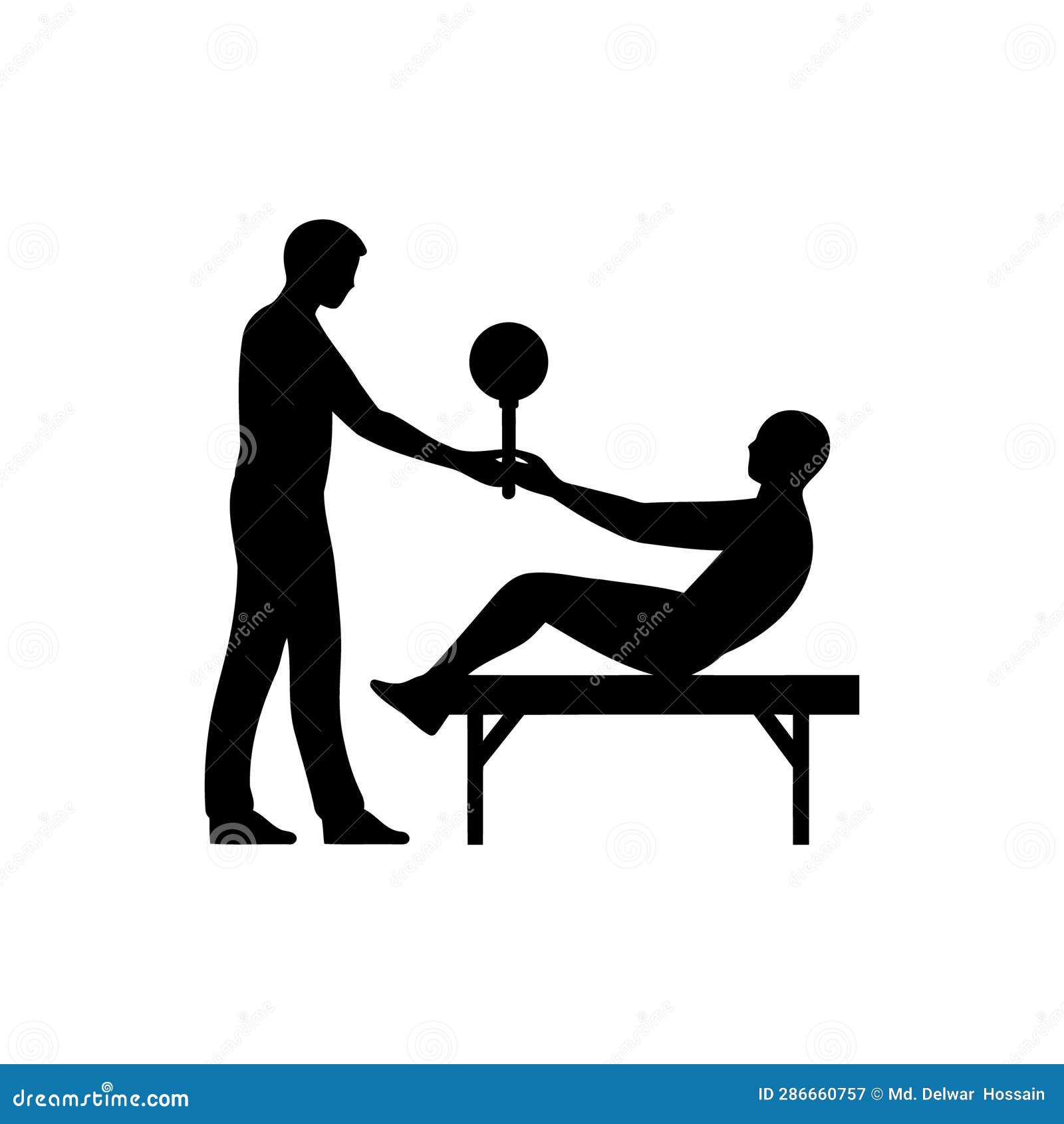 Rehabilitation Icon Vector Sign And Symbol Isolated On White Background ...