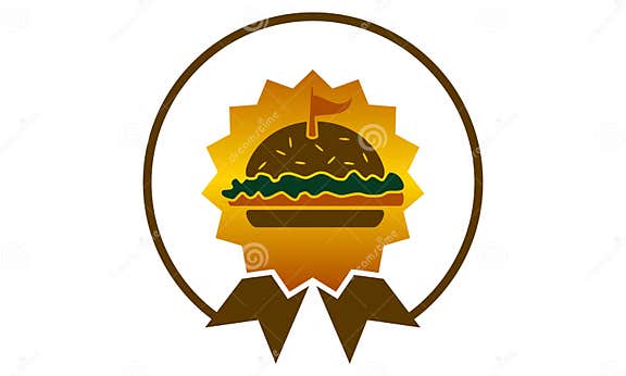 Rei Burger Logo Design Template Ilustração do Vetor - Ilustração de ...