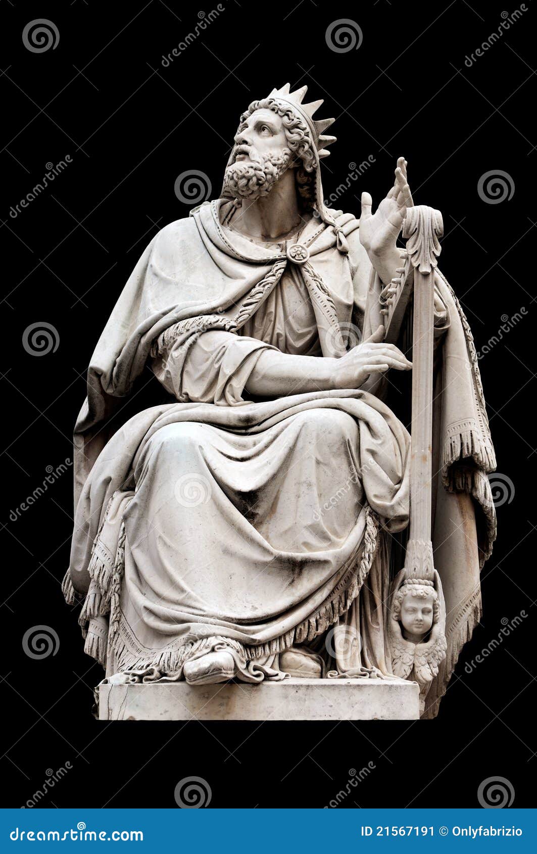 Rei David imagem de stock. Imagem de immaculato, isolado - 21567191