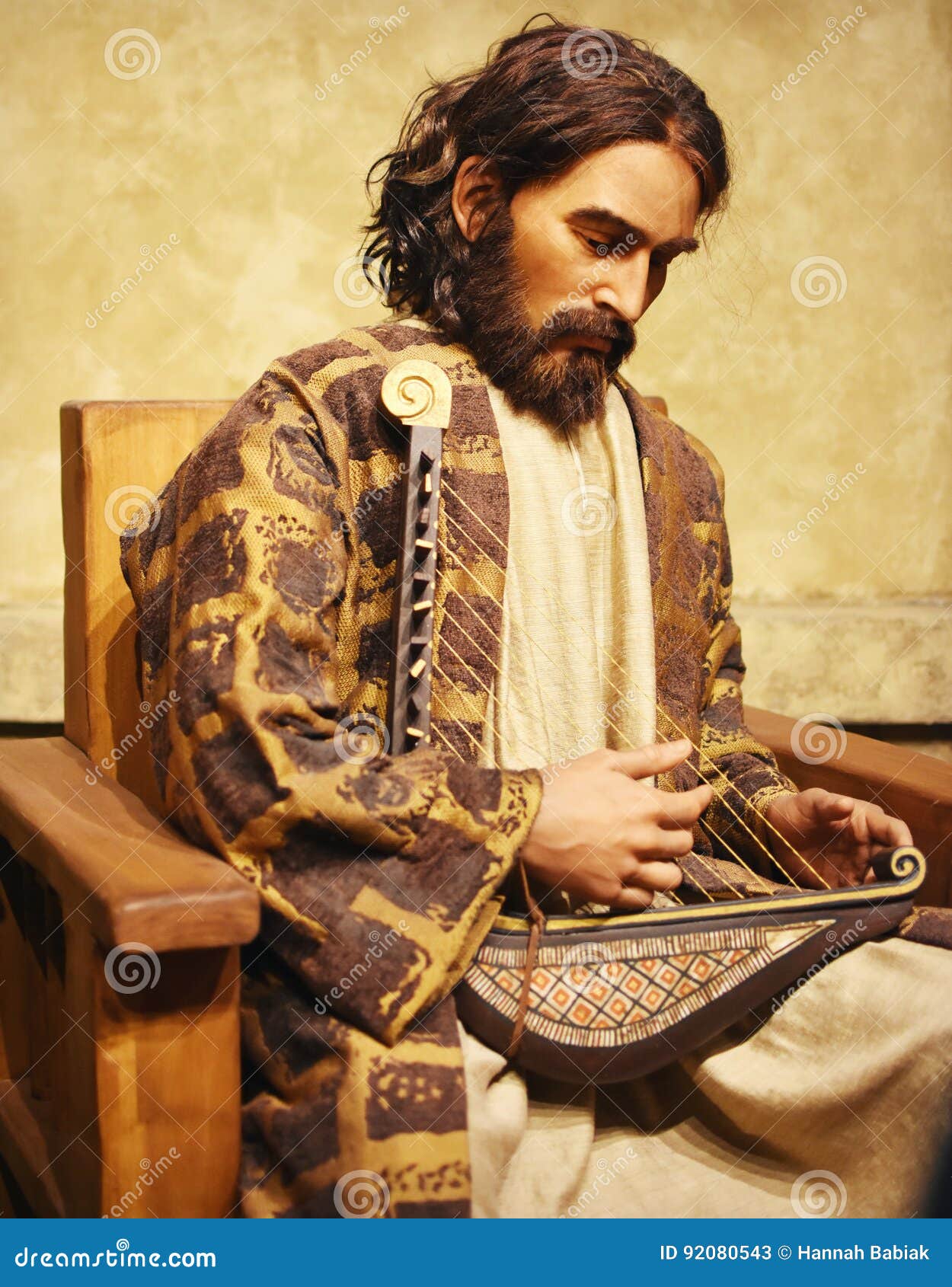 Rei David Playing Uma Harpa Foto de Stock Editorial - Imagem de museu ...