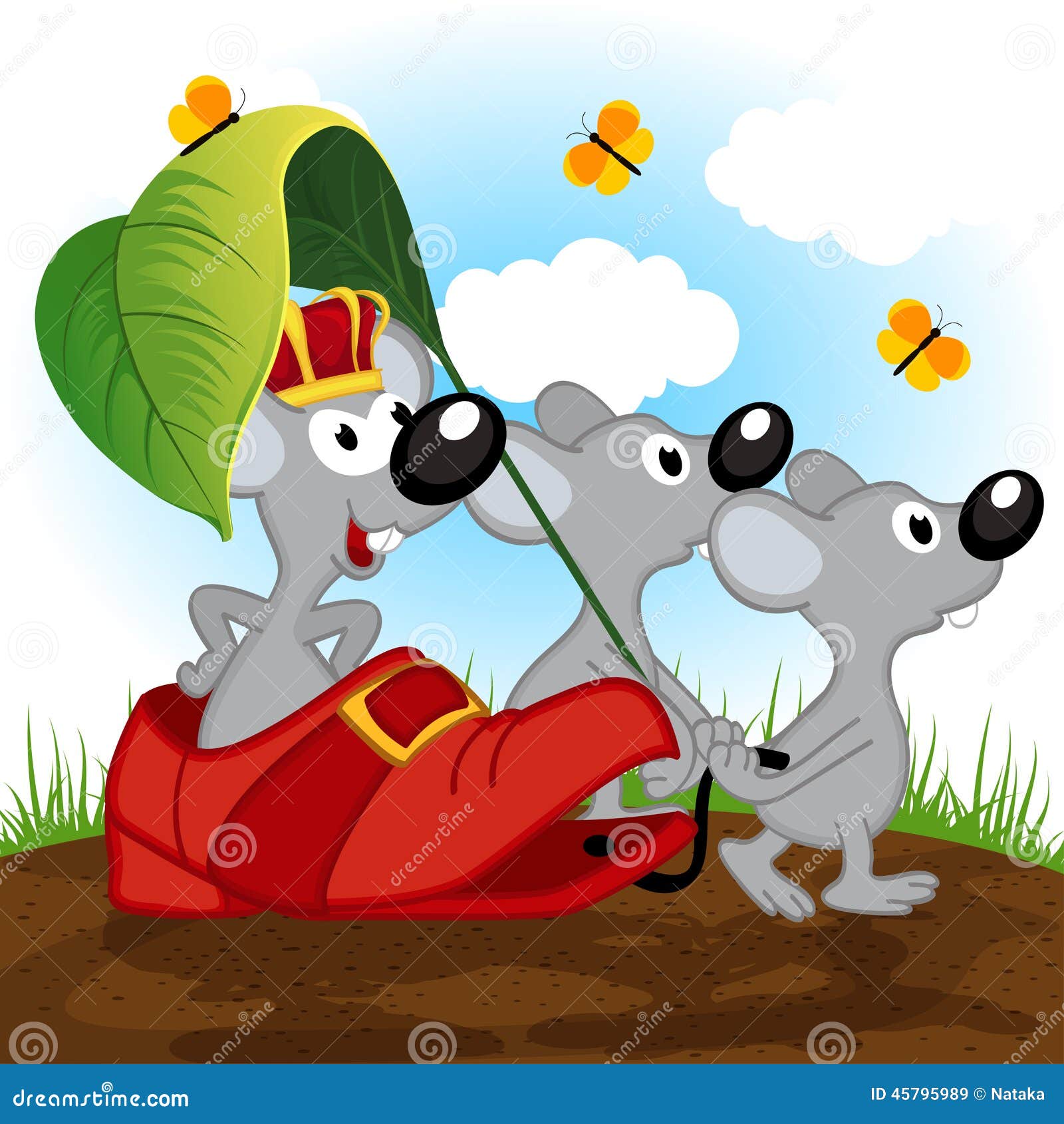 Rei do rato ilustração do vetor. Ilustração de série - 45795989