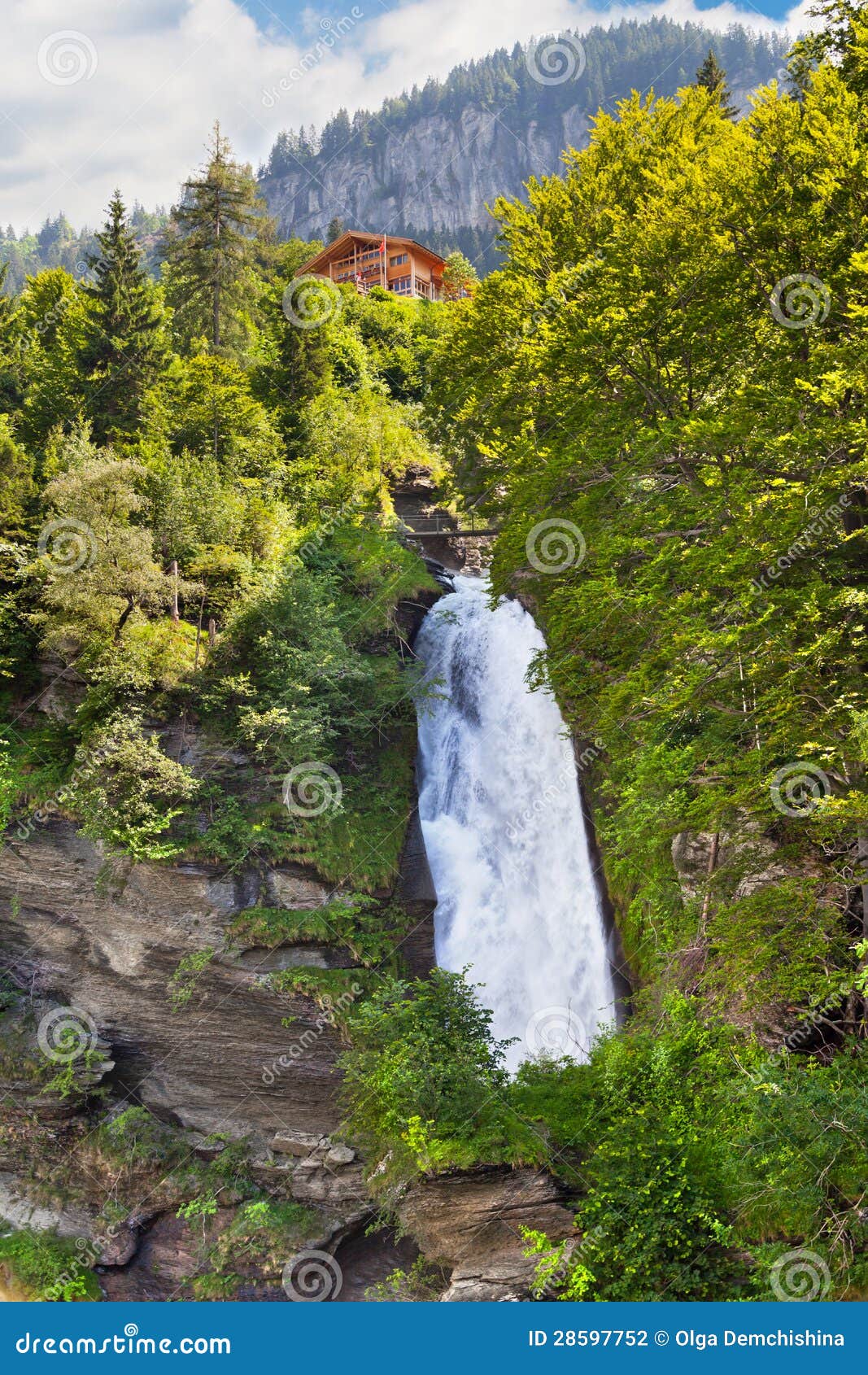 The Reichenbach Fall stock photo. Image of fall, stone - 28597752