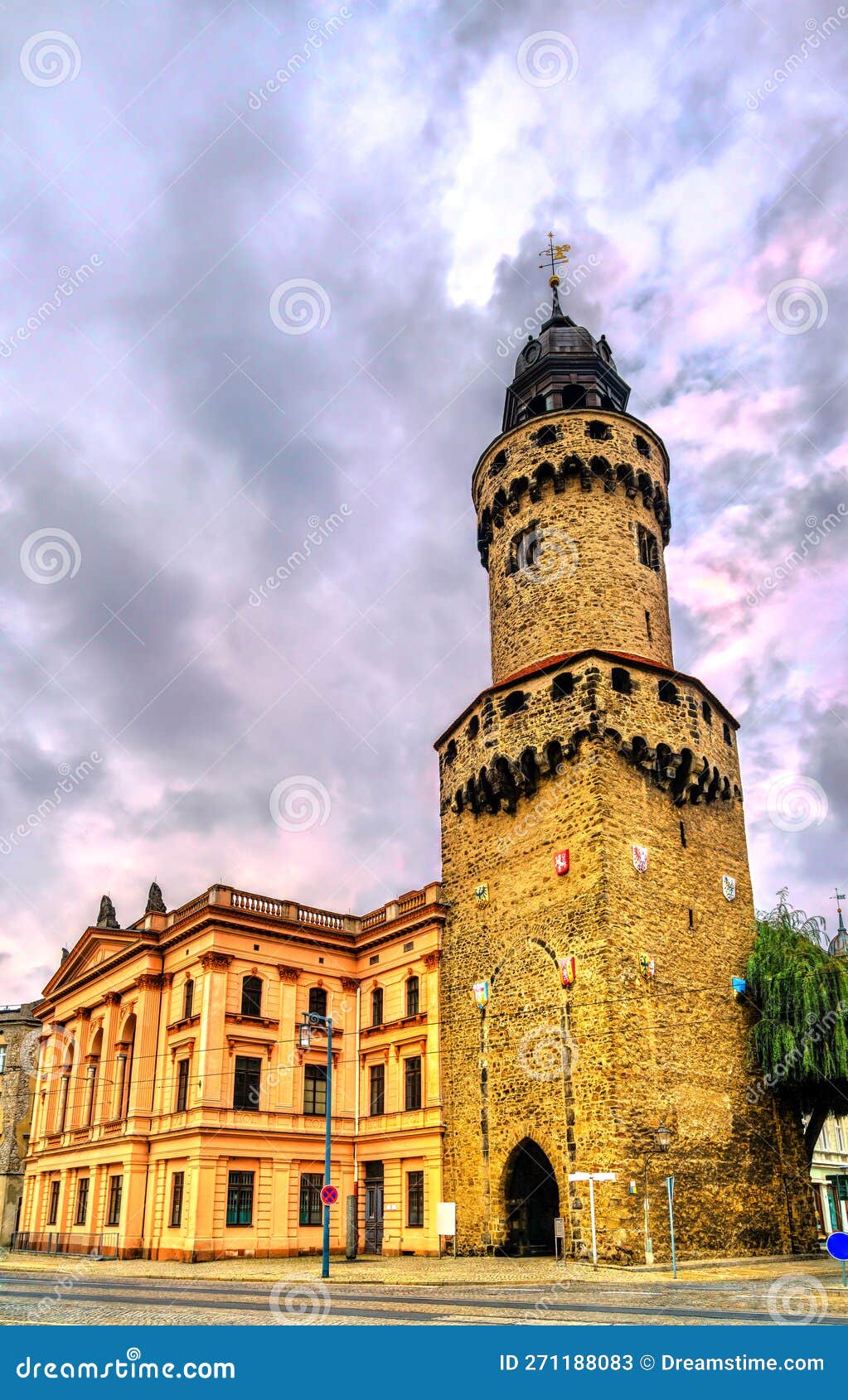 Reichenbach Tower in Gorlitz, Germany Stock Image - Image of tourism ...
