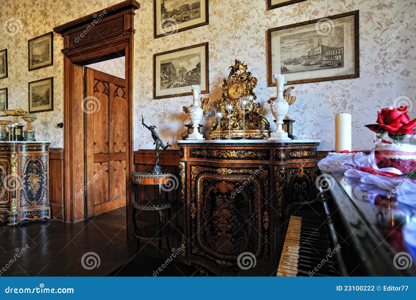 Reichenstein Castle Room Interior Details Editorial Photography - Image ...