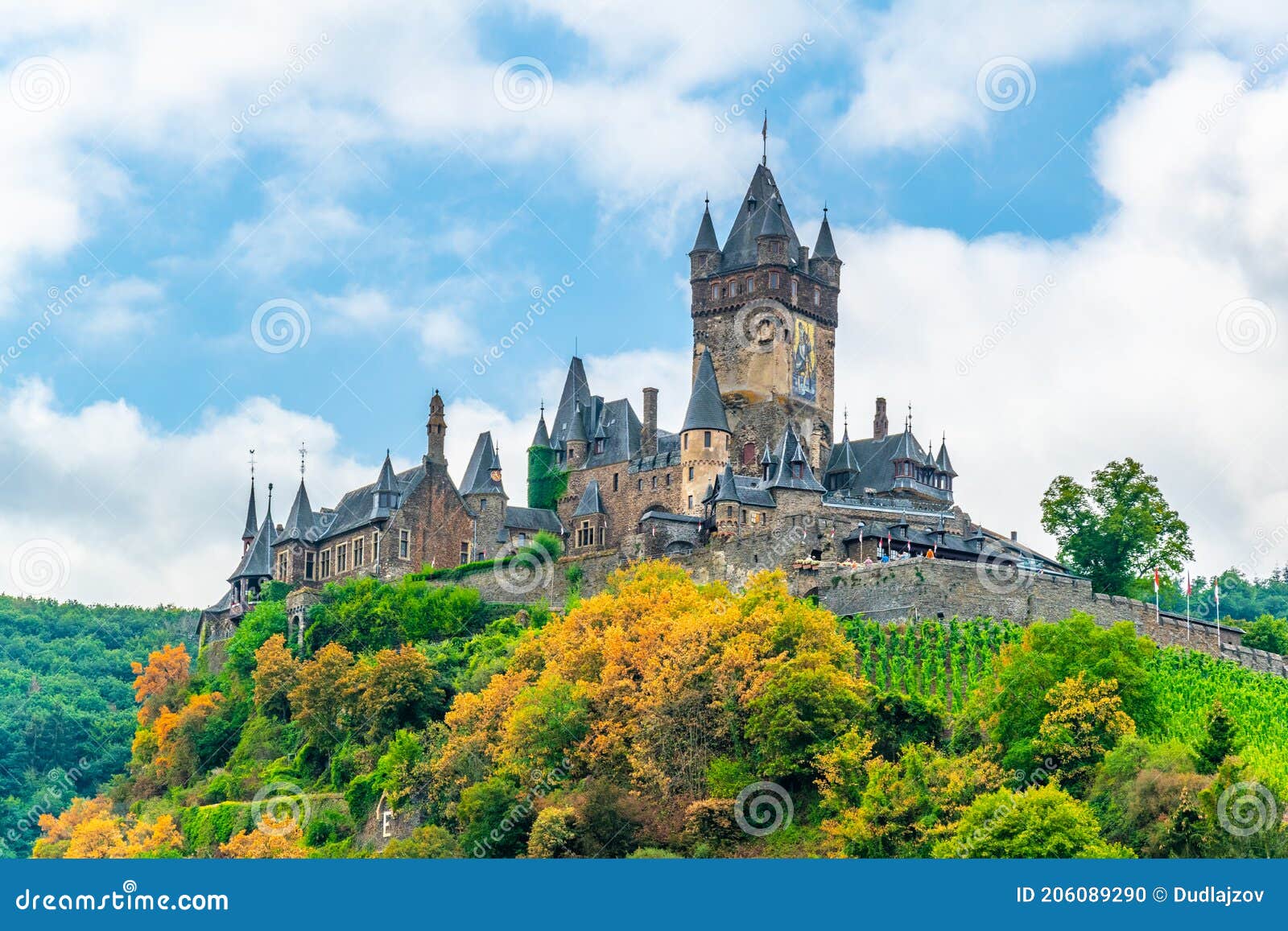 Reichsburg Cochem in Germany Stock Photo - Image of cochem, tourism ...