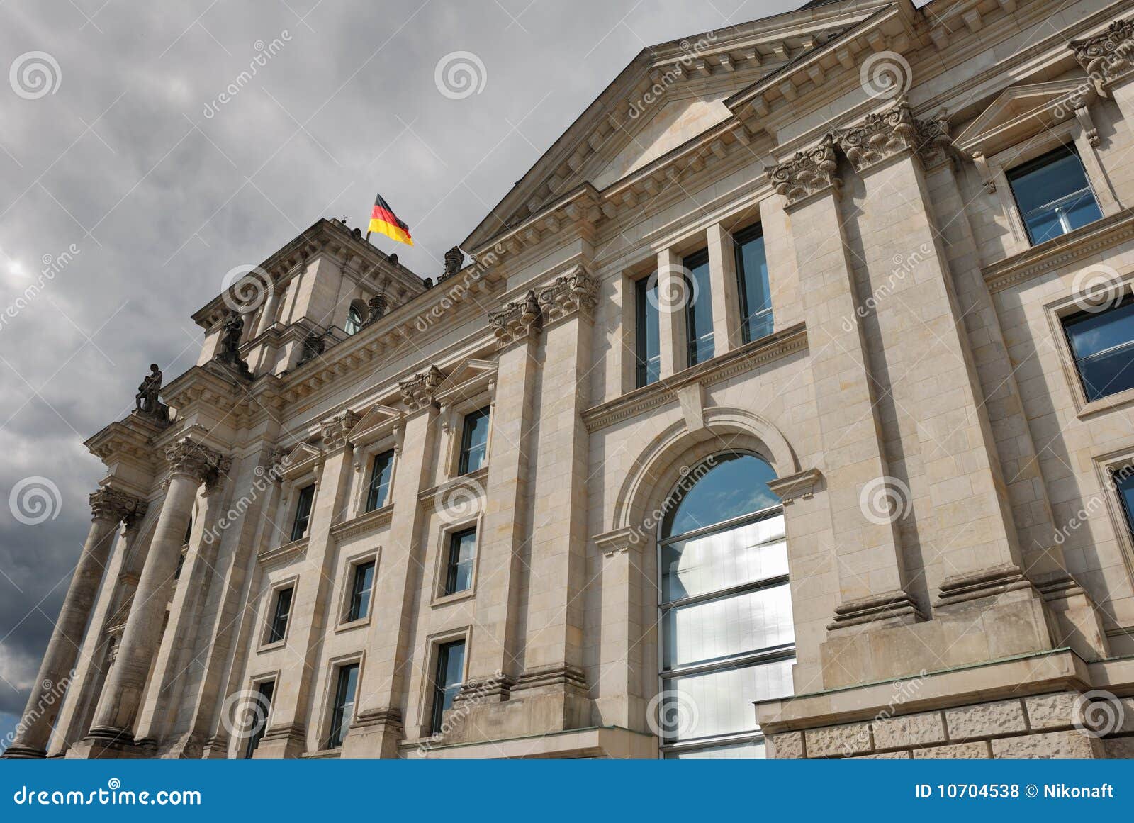 Reichstag. stock photo. Image of historic, classic, city - 10704538